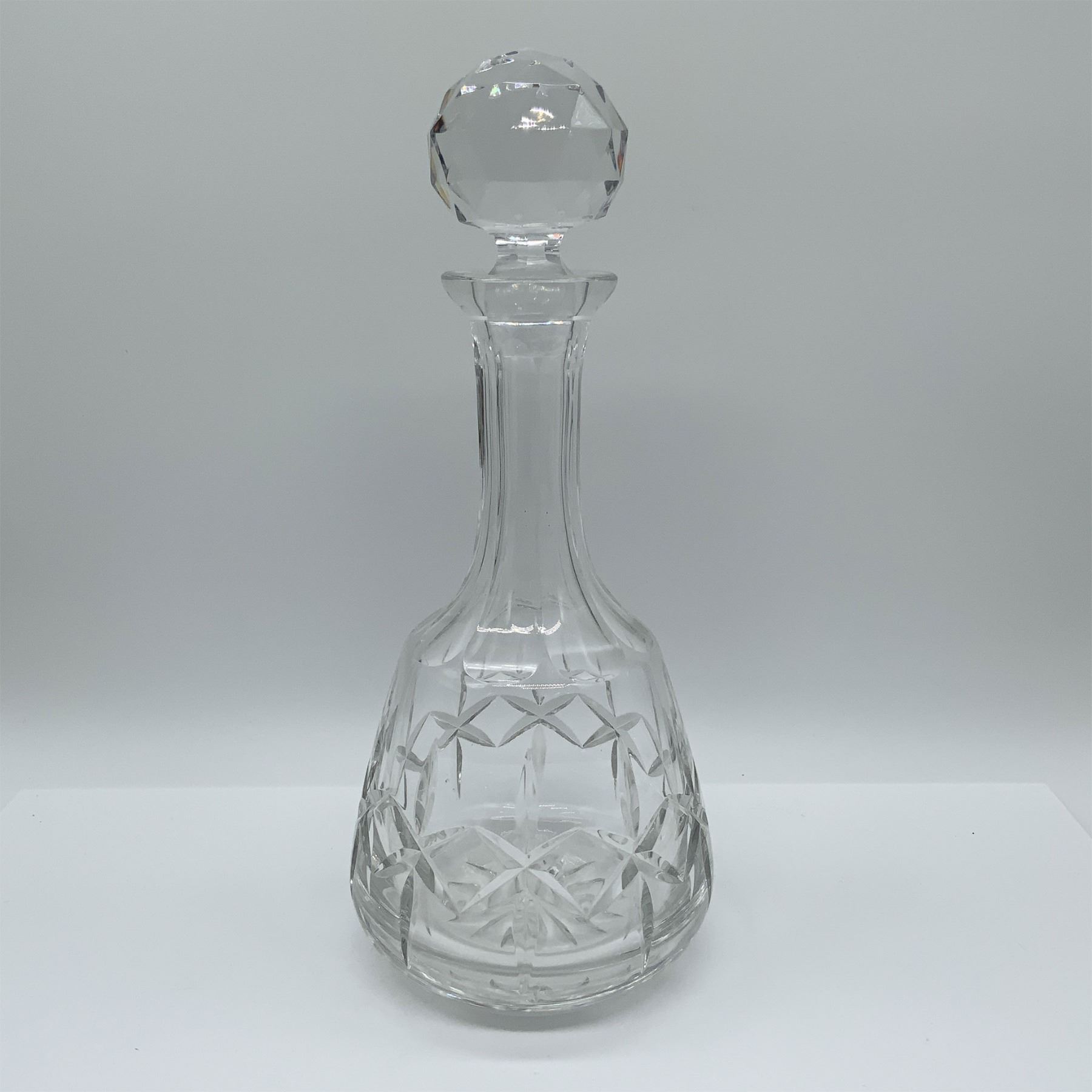 Atlantis Crystal Decanter, Star Cut Base