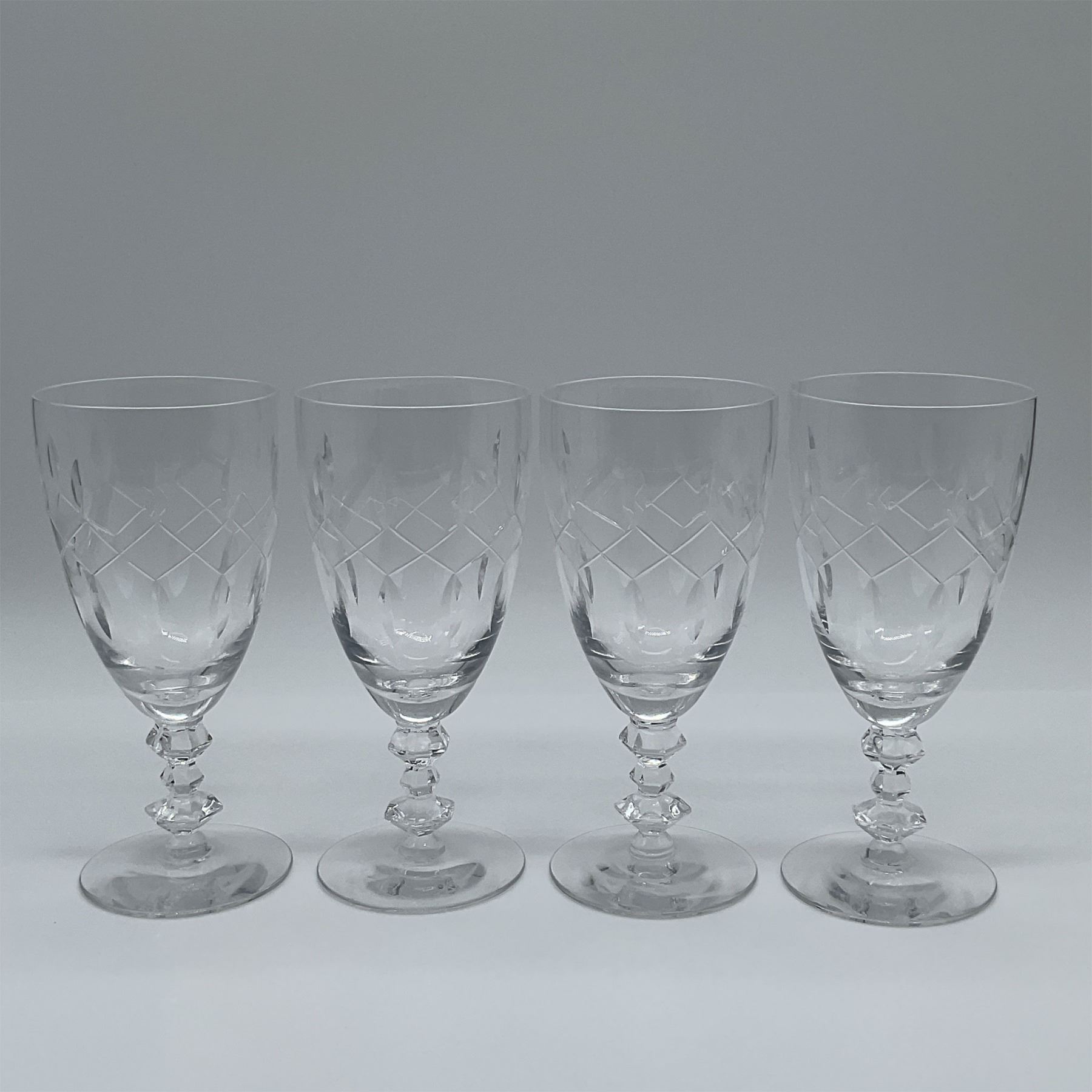 Crystal Goblets, Set of Four