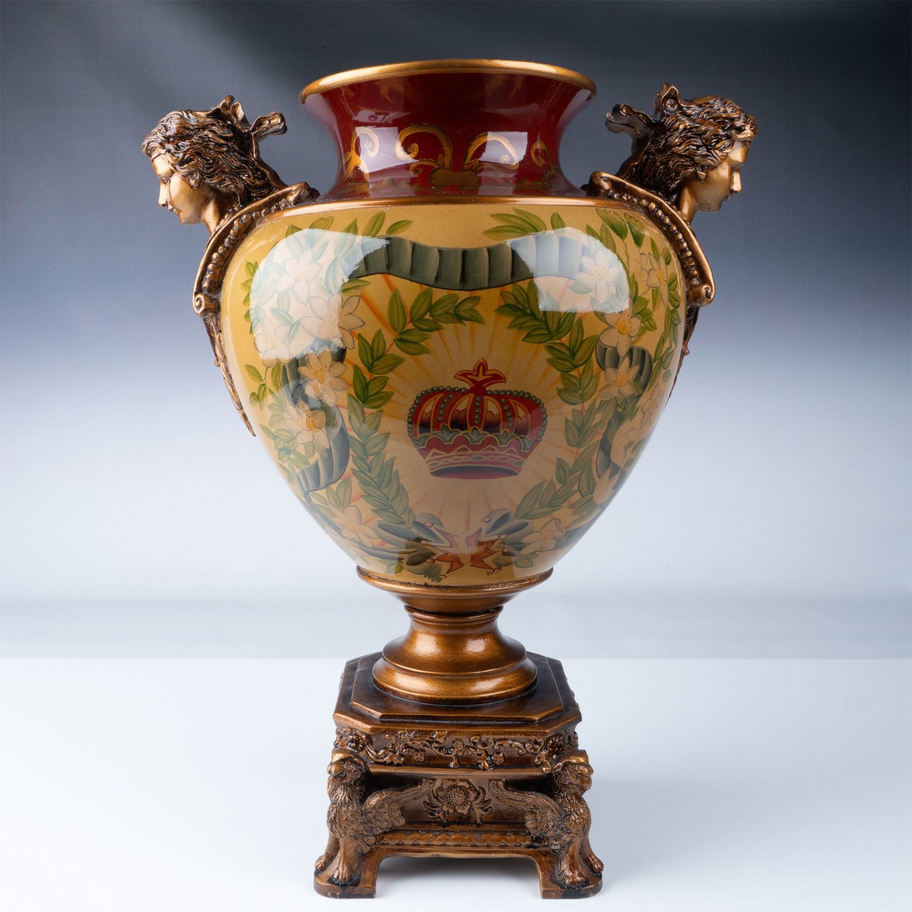Chinese Ceramic Vase in Neoclassical Revival Style