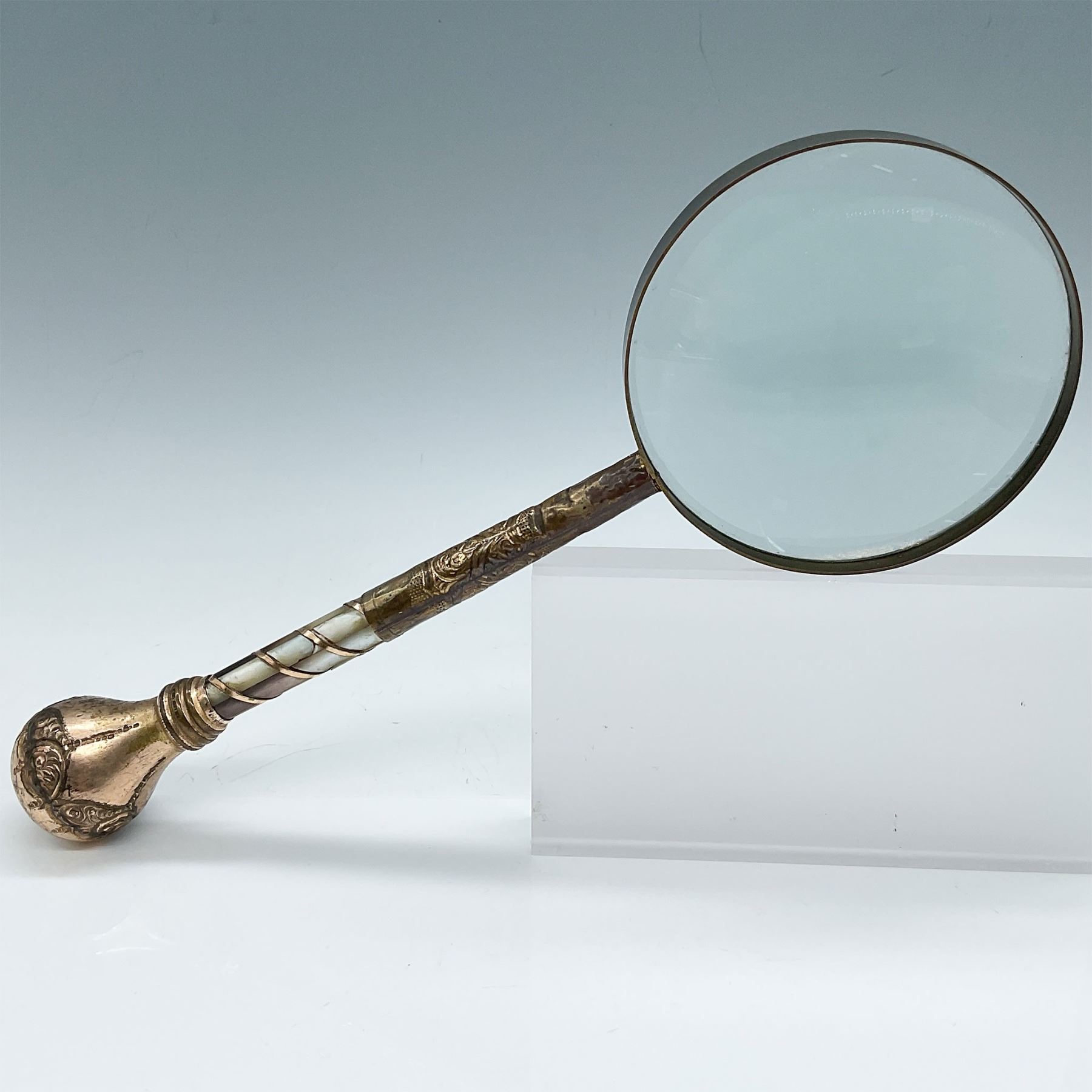 Antique Magnifying Glass with Mother-of-Pearl Handle