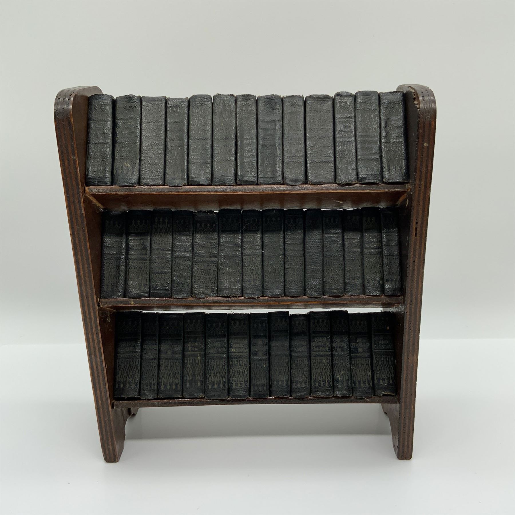 Miniature Shakespeare 40 Book Set in Wooden Bookshelf