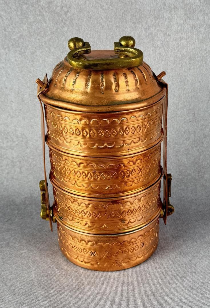 Copper & Brass Tiffin Lunch Box