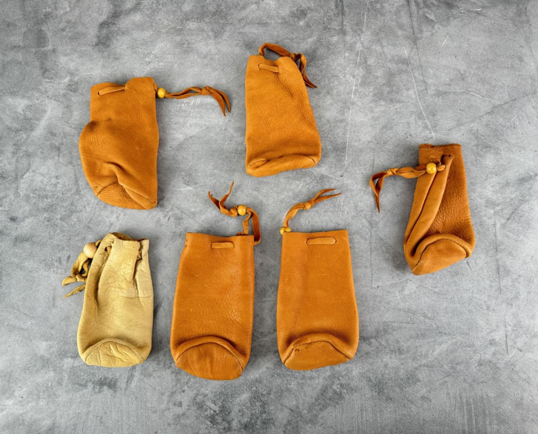 Custom Made Deer & Elk Skin Leather Pouches