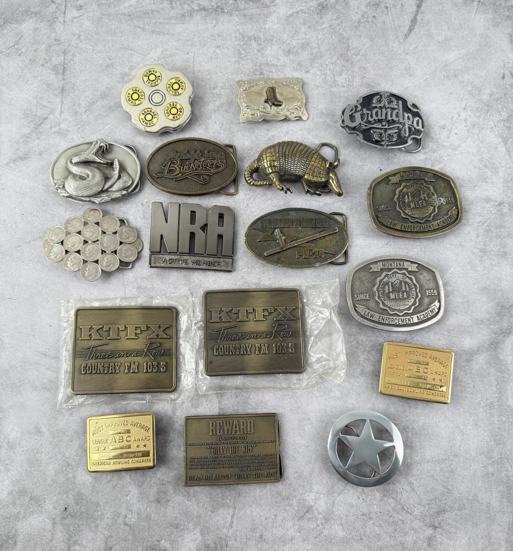 Collection Of Vintage Belt Buckles