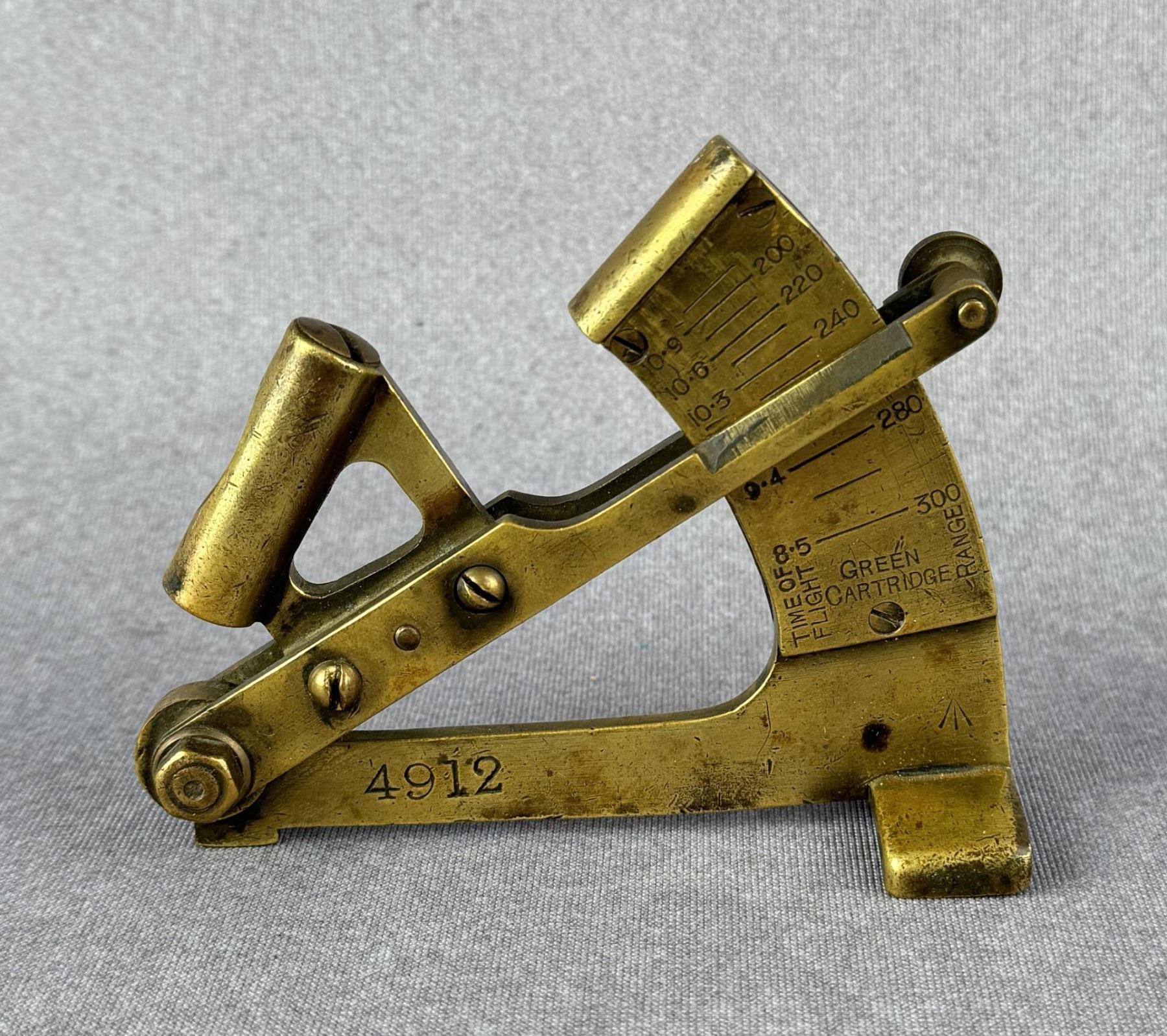 British Brass Artillery Gunner's Quadrant