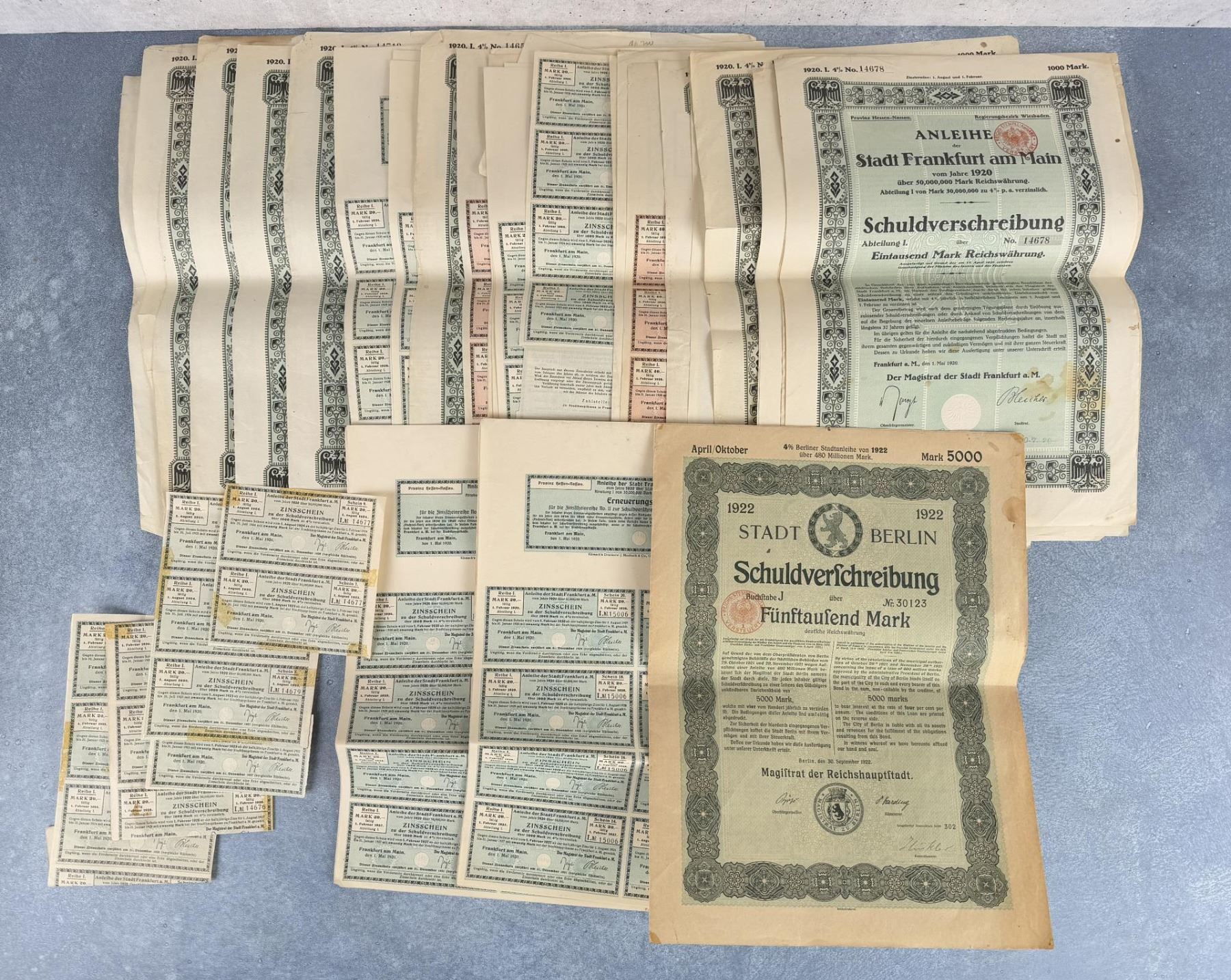 German Mark Notes Bonds