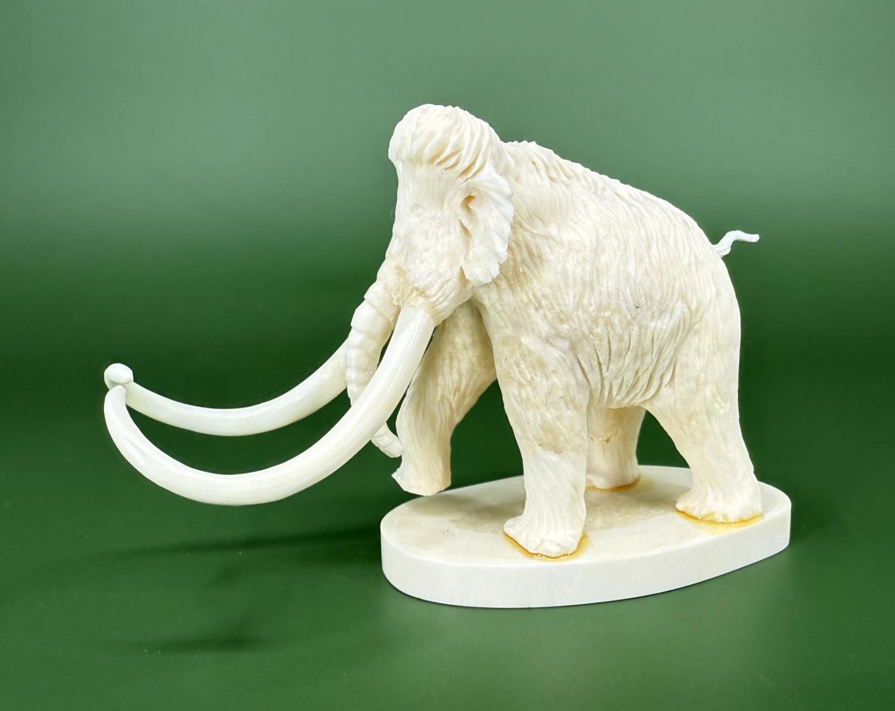 Leonard Savage Alaskan Inuit Eskimo Carved Mammoth