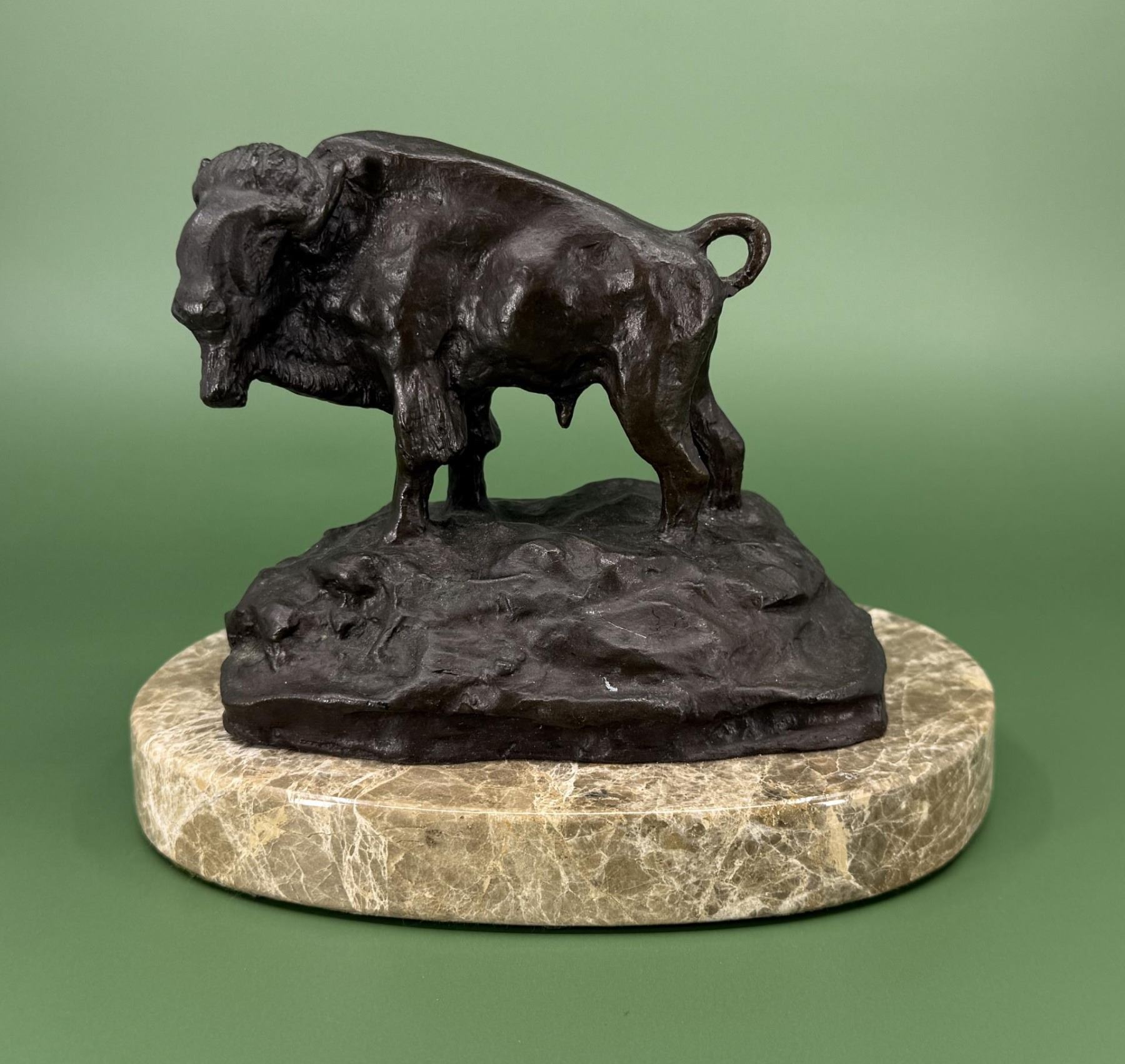 Charles M Russell Buffalo Bronze