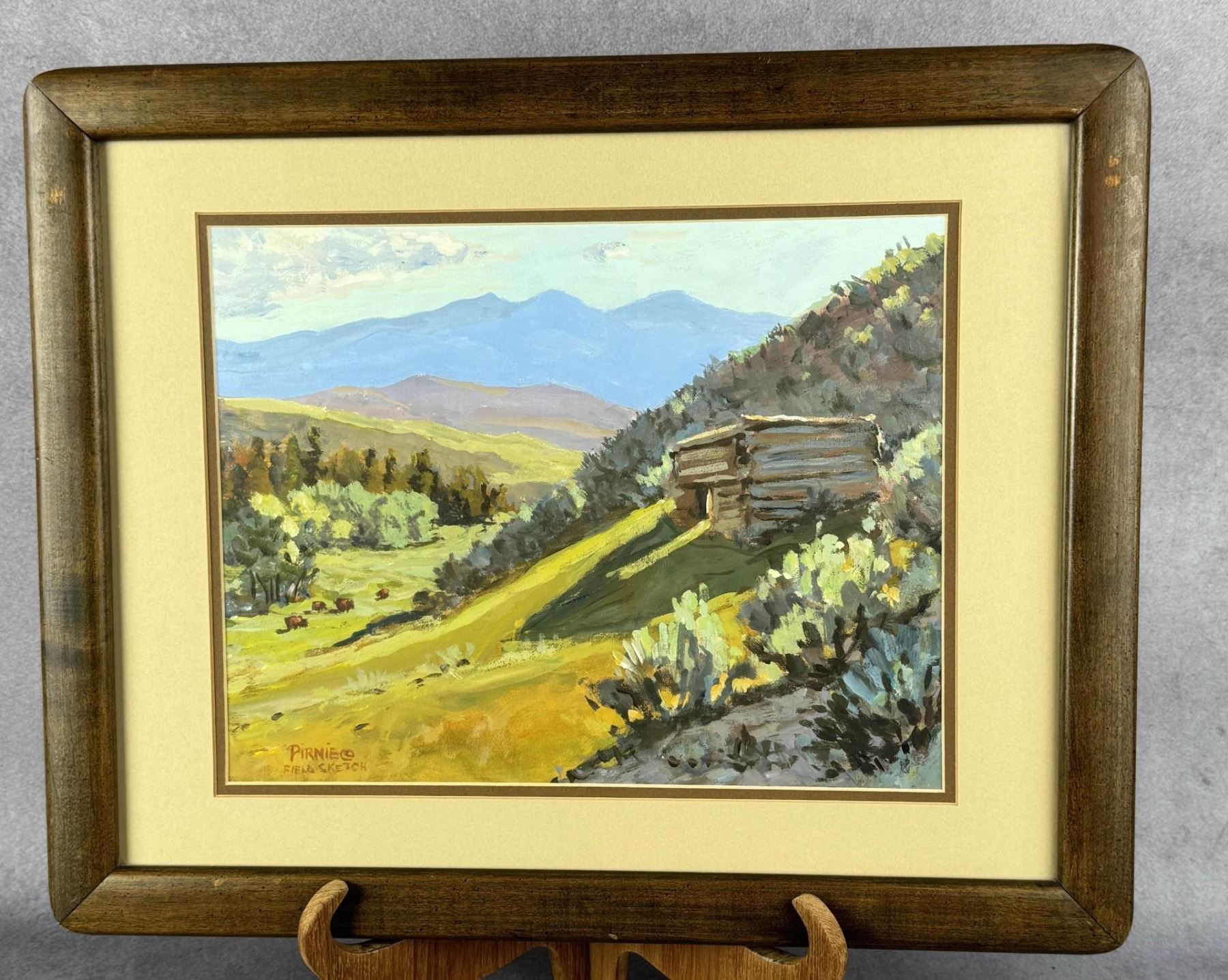Larry Pirnie Montana Oil on Board Painting