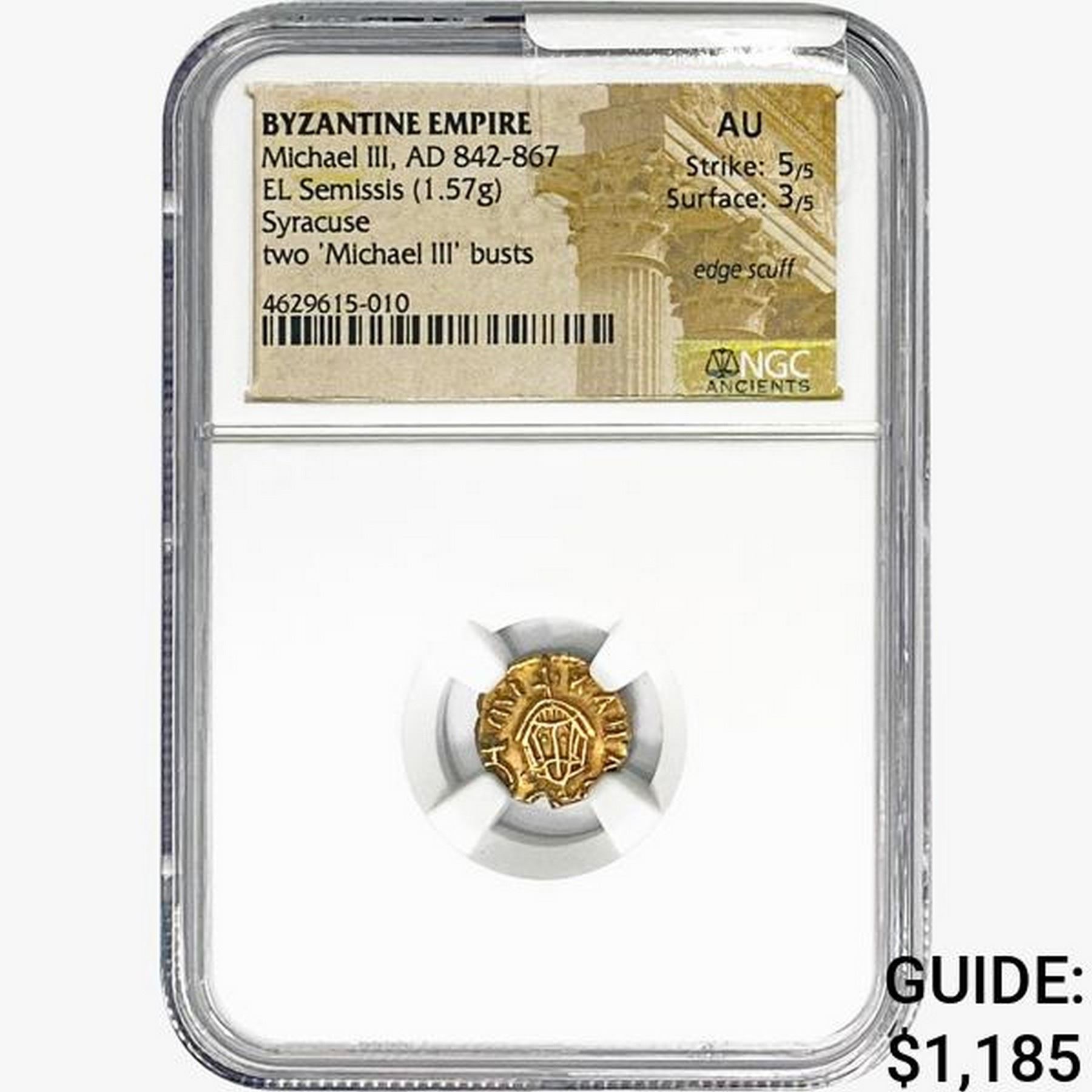 Byzantine Michael III, AD 842-867 EL Semissis