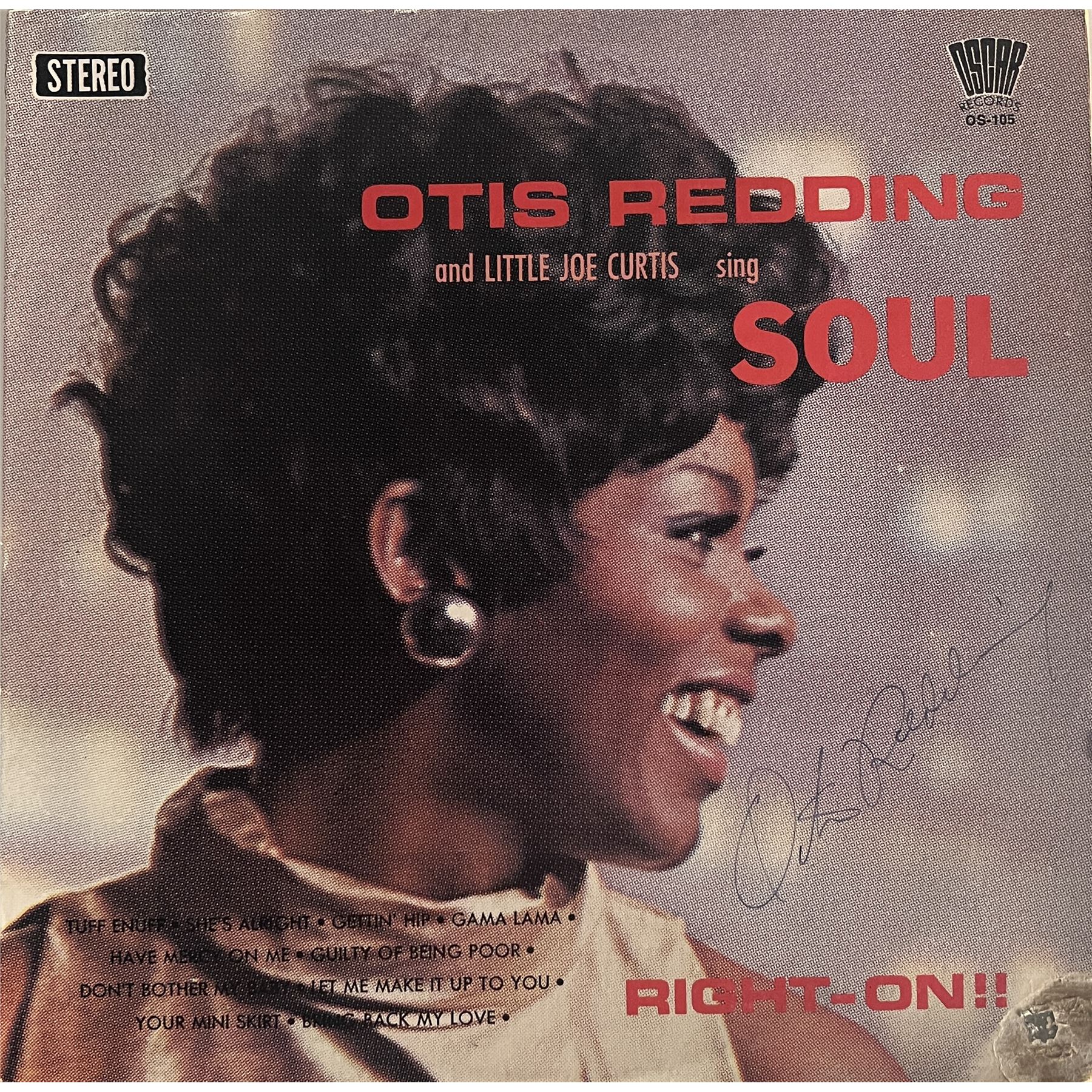 Otis Redding signed Soul album