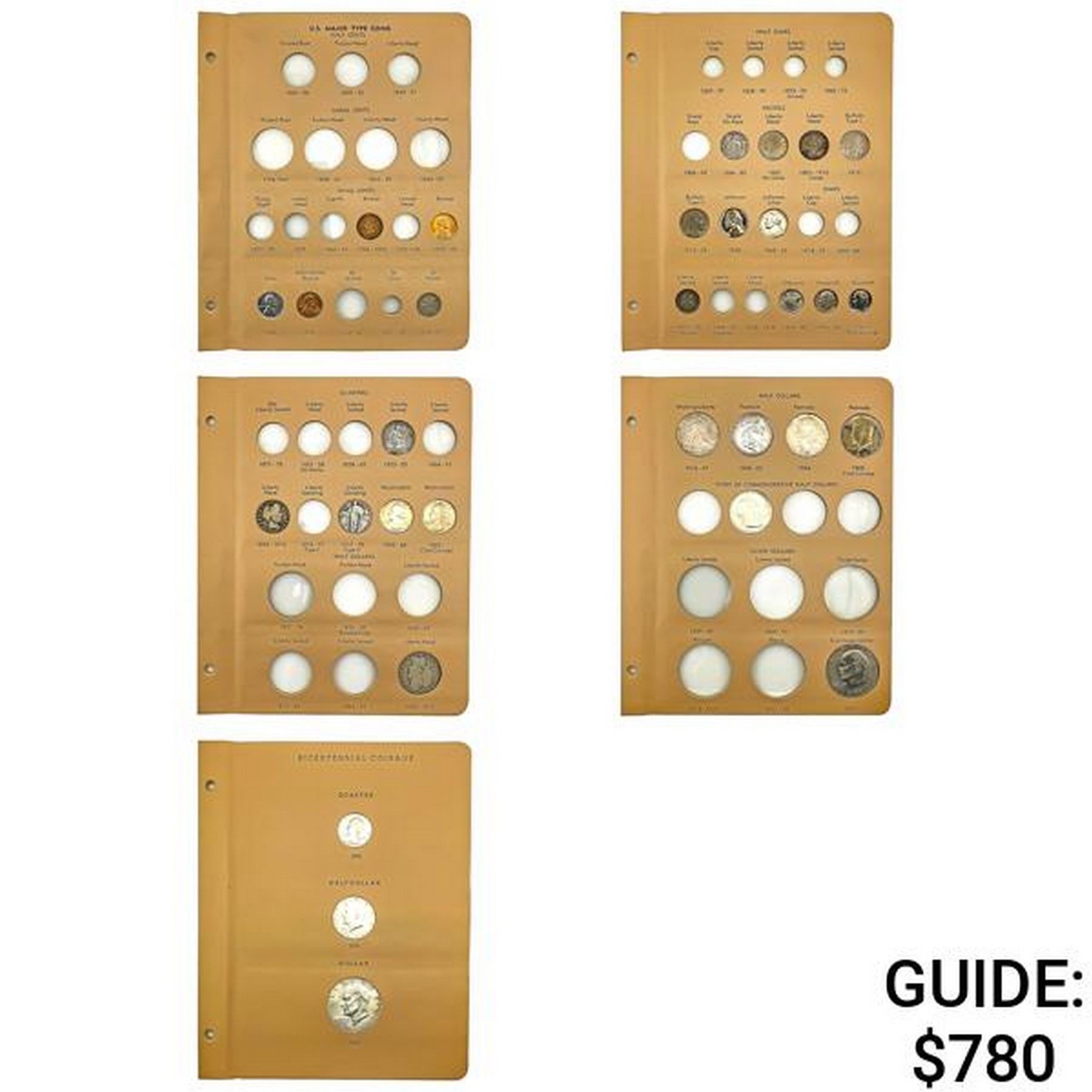 [30] 1853-1976 U.S. Major Type Coins Album