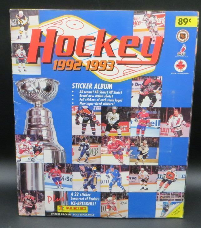 Vintage 1992-93 Panini Hockey Sticker Book Not Complete