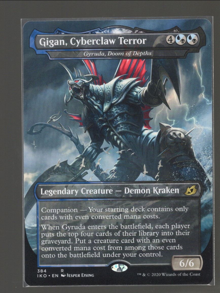Magic the Gathering Gigan, Cyberclaw Terror Full Art Ikoria Lair of ...