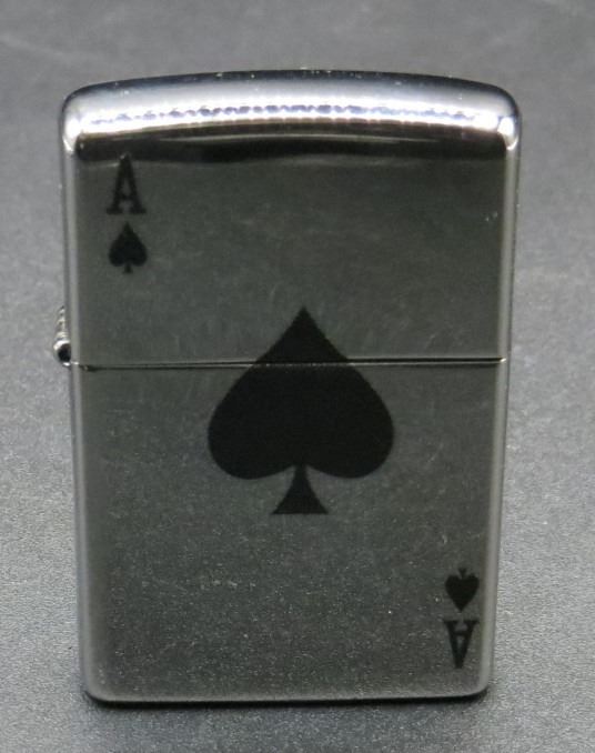 Zippo Ace Of Spades High Polish Chrome Lighter