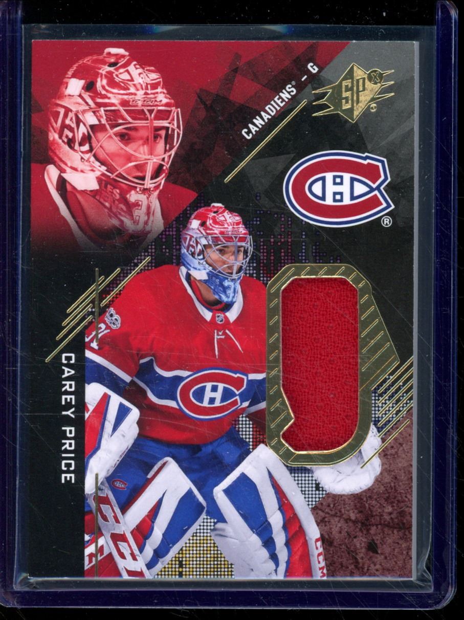 2017-18 SPx Materials #7 Carey Price Montreal Canadiens