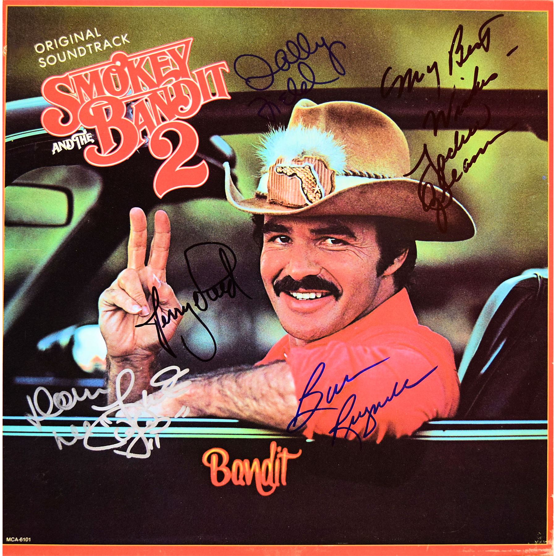 Smokey And The Bandit II signed soundtrack album