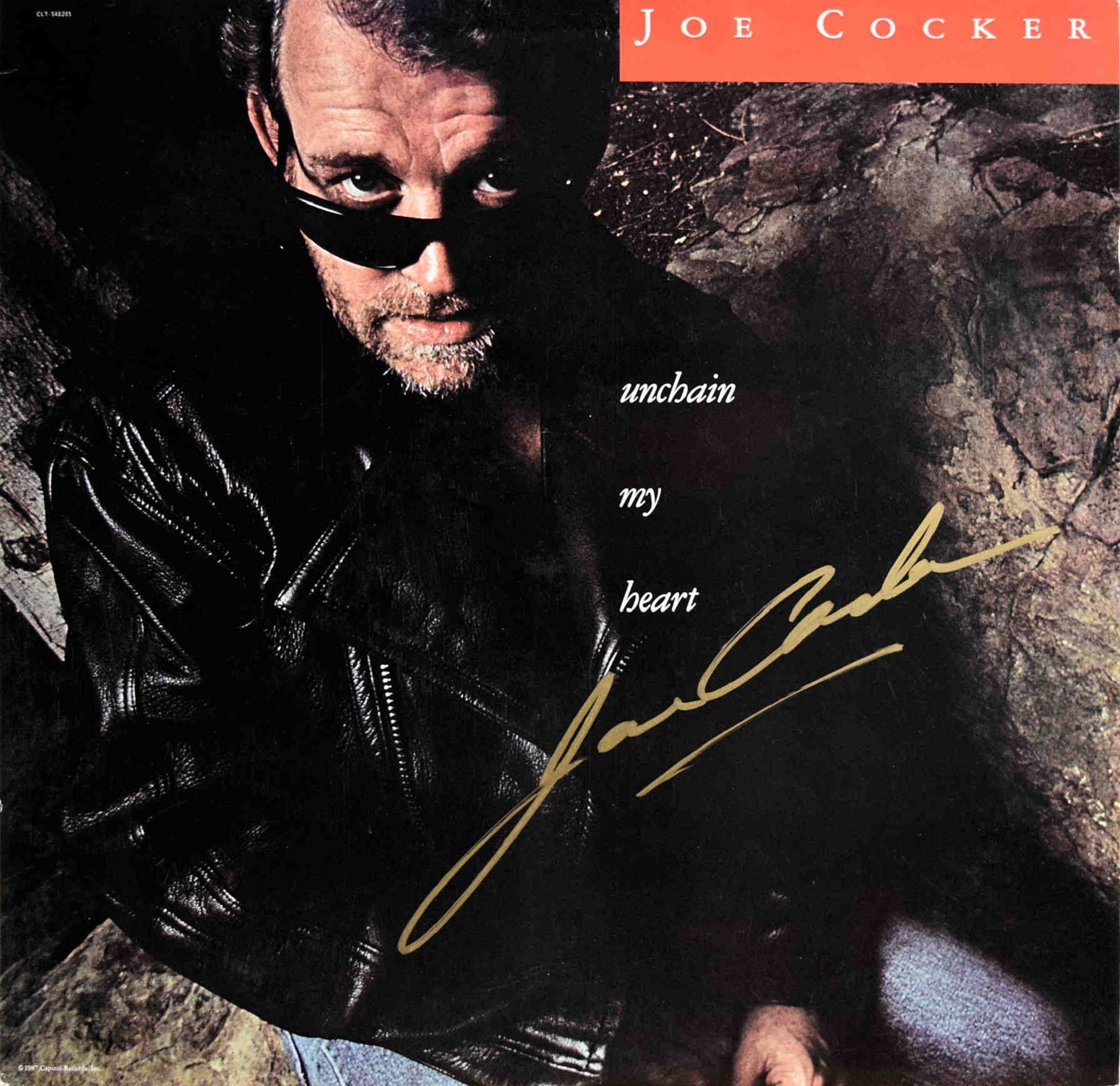 Joe Cocker Unchain My Heart signed album