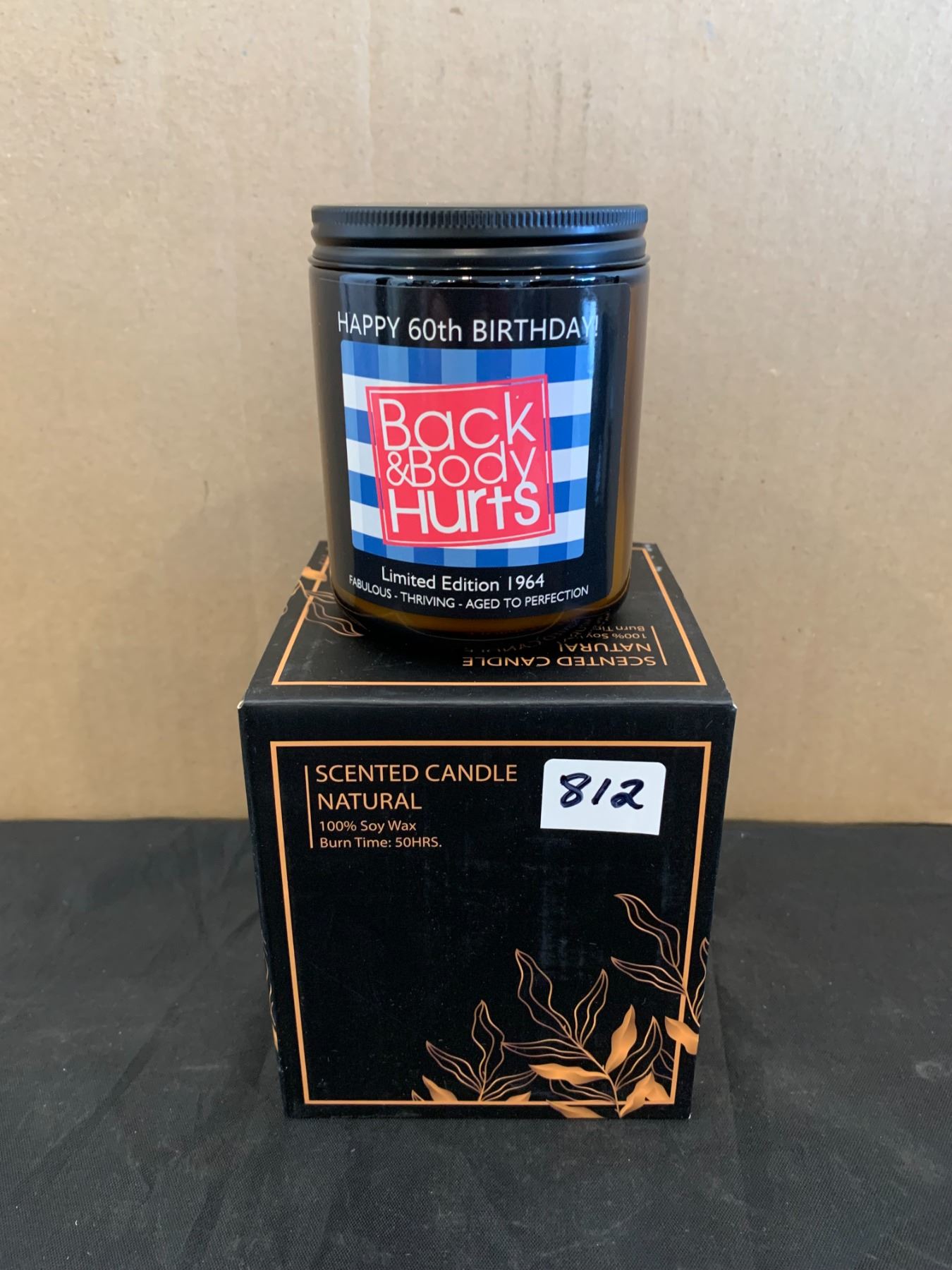 Back & Body Hurts Scented Candle - 60th Birthday