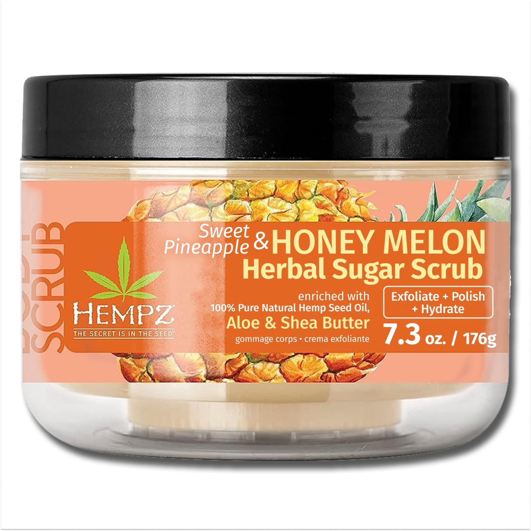 NEW 176G HEMPZ LUXURIOUS SHEA SUGAR SCRUB