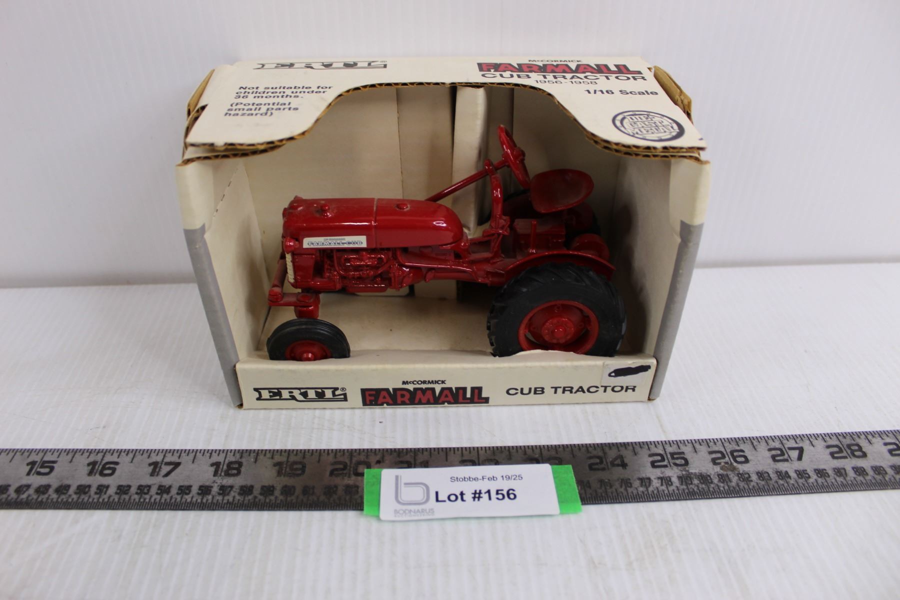 ERTL McCormick Farmall Cub Replica Tractor - 1/16 Scale (NIB) - Bodnarus Auctioneering
