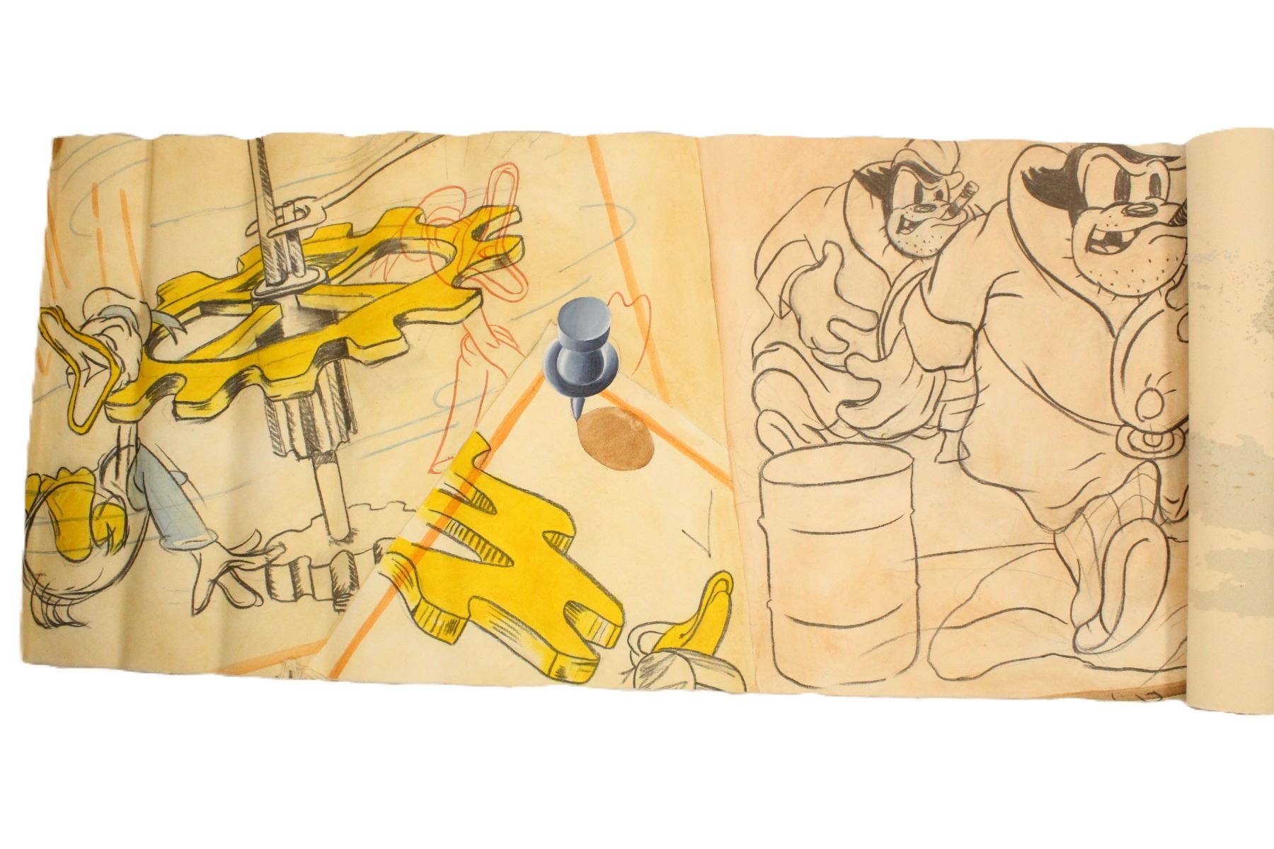 A Section of Disneystore Mickey Animation Canvas Wallpaper from the ...