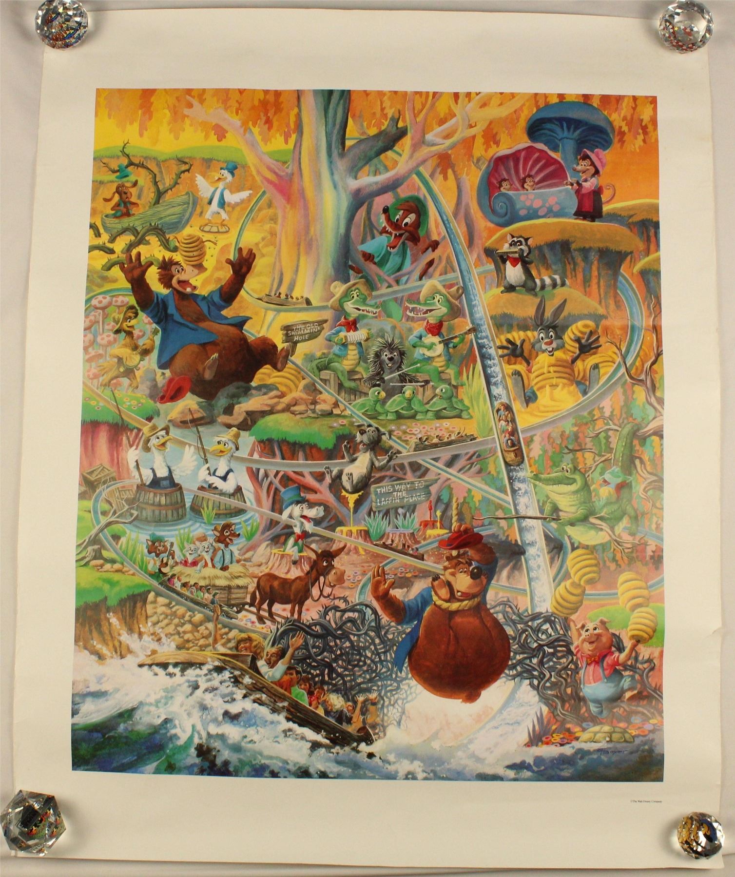 A Splash Mountain Print by Charles Boyer.