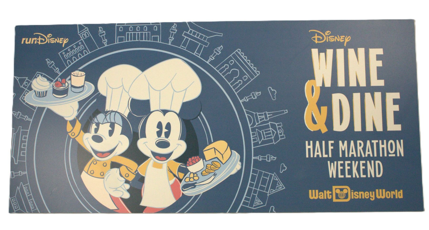 A 2024 runDisney Wine and Dine Event Sign.