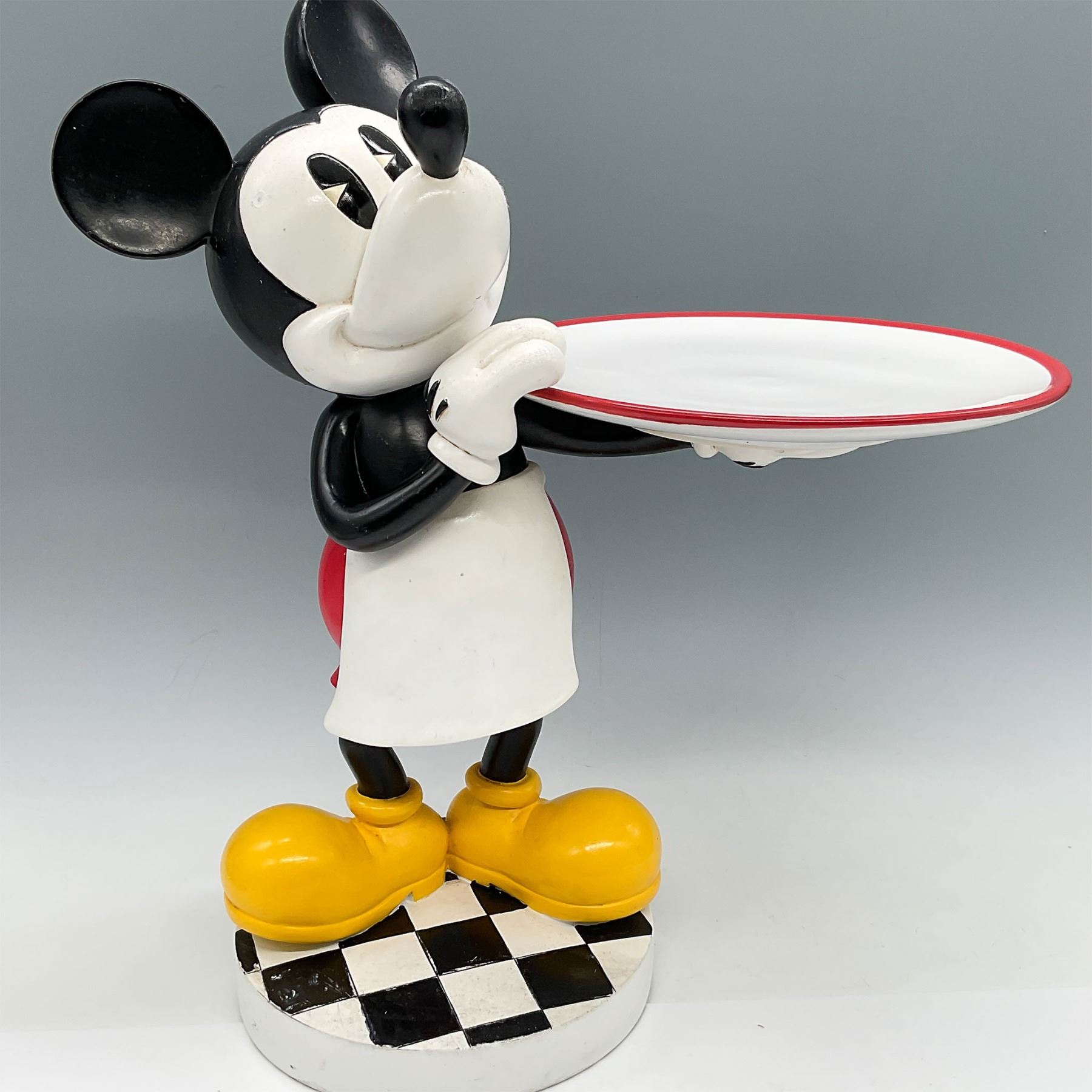 Disney Mickey Mouse Sculpture, Waiter with Removable Plate