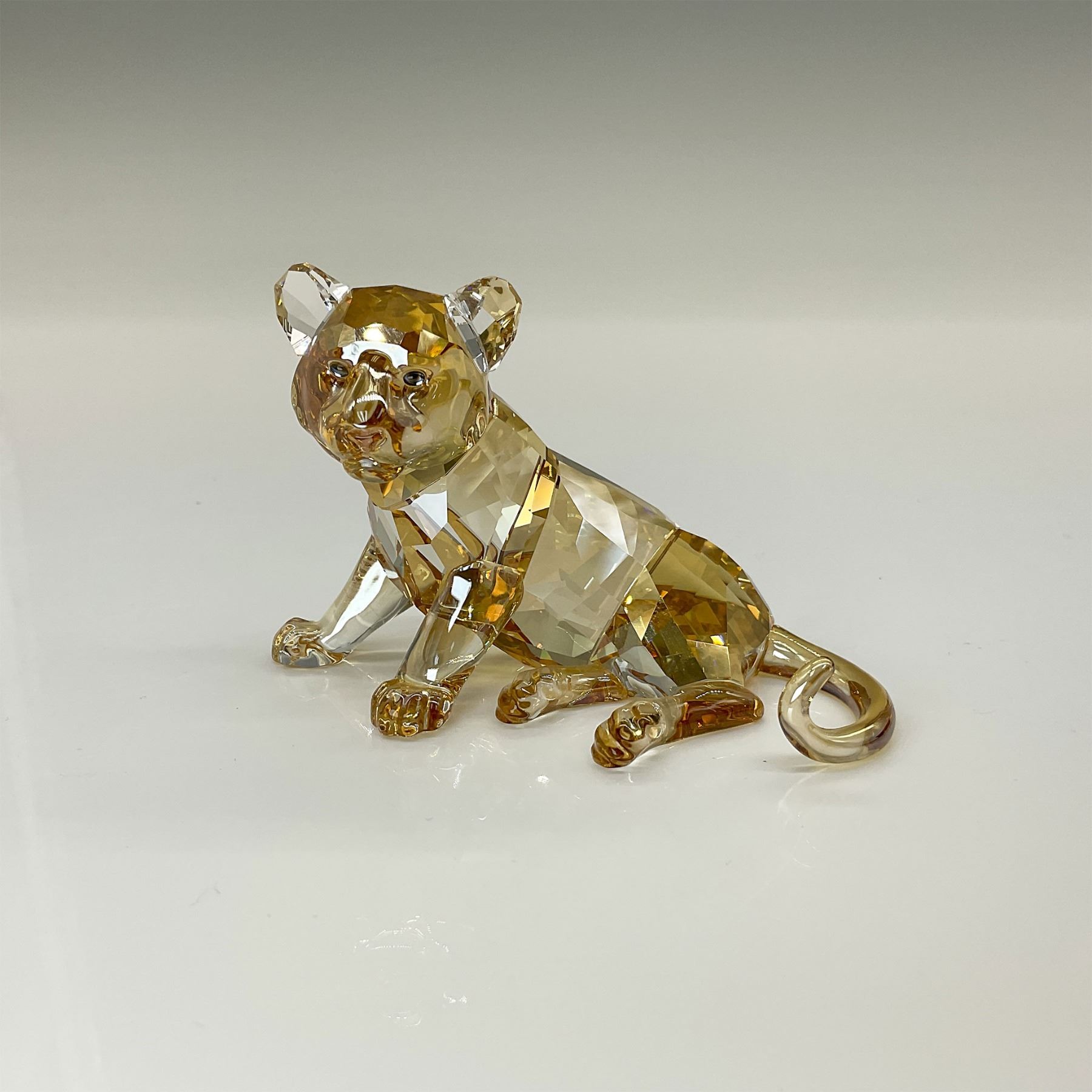 Swarovski SCS Crystal Figurine, Sitting Tiger Cub 1016678