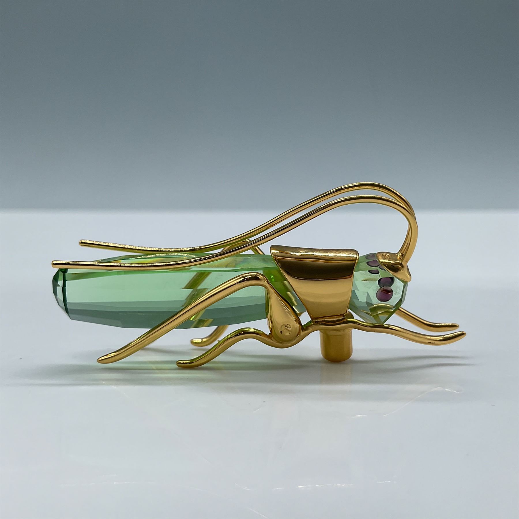 Swarovski Crystal Paradise Pin, Large Aptera Grasshopper