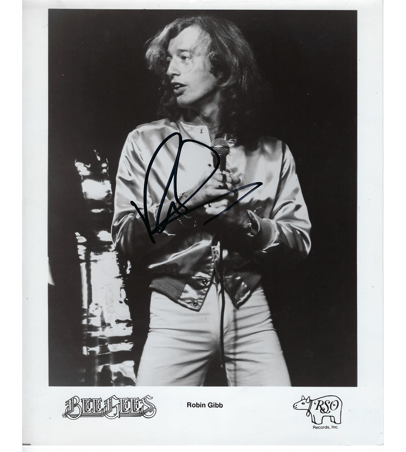 The Bee Gees Robin Gibb signed photo