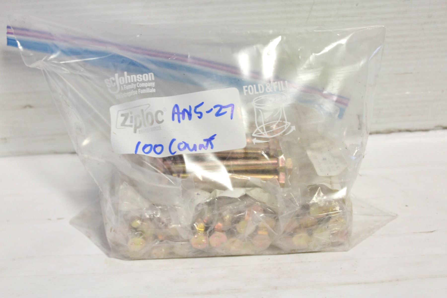 AN5-27 BOLTS 100 COUNT CADNIUM PLATED 3-1/2"