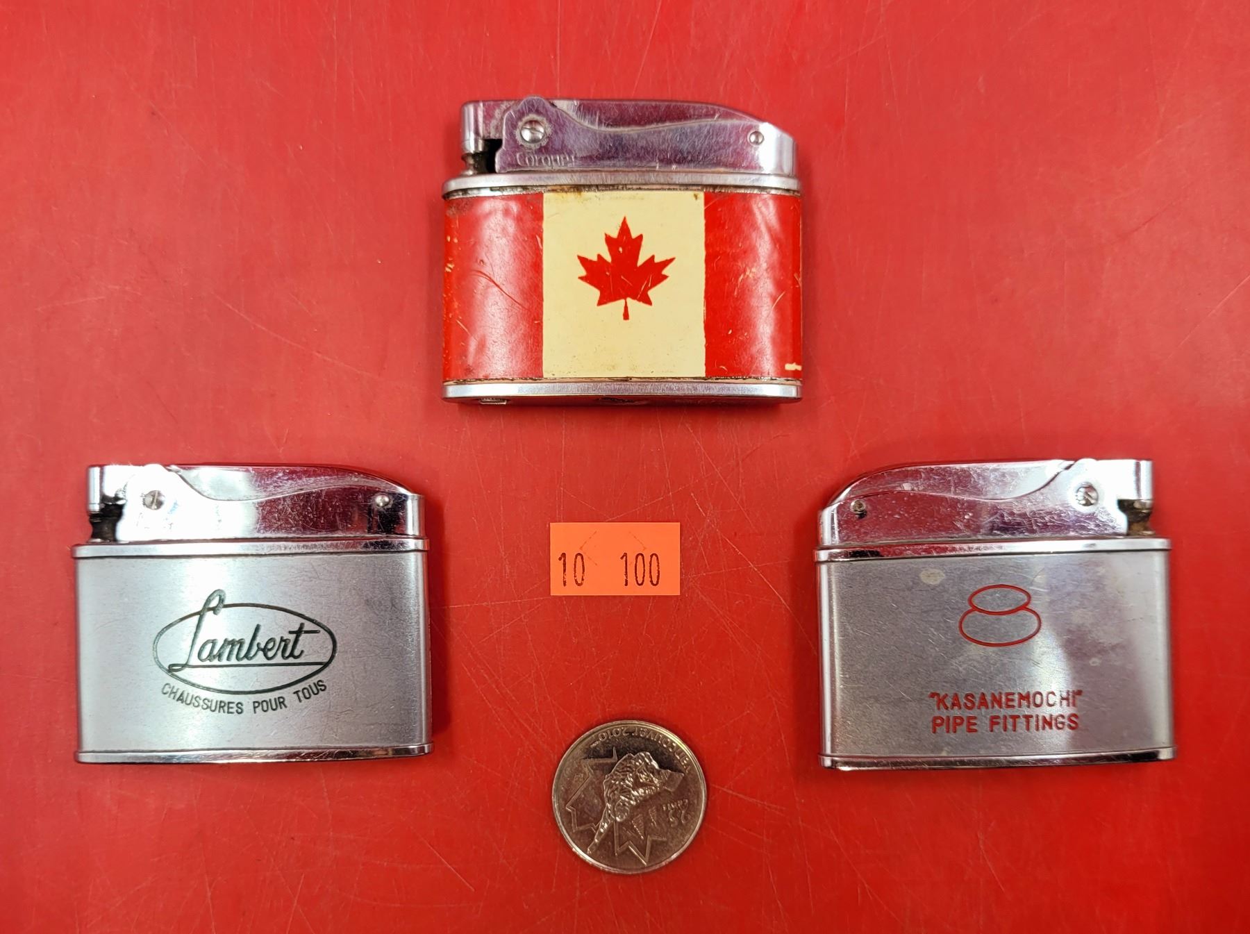 VTG Canada Flag, Lambert & Kasanemochi Lighters