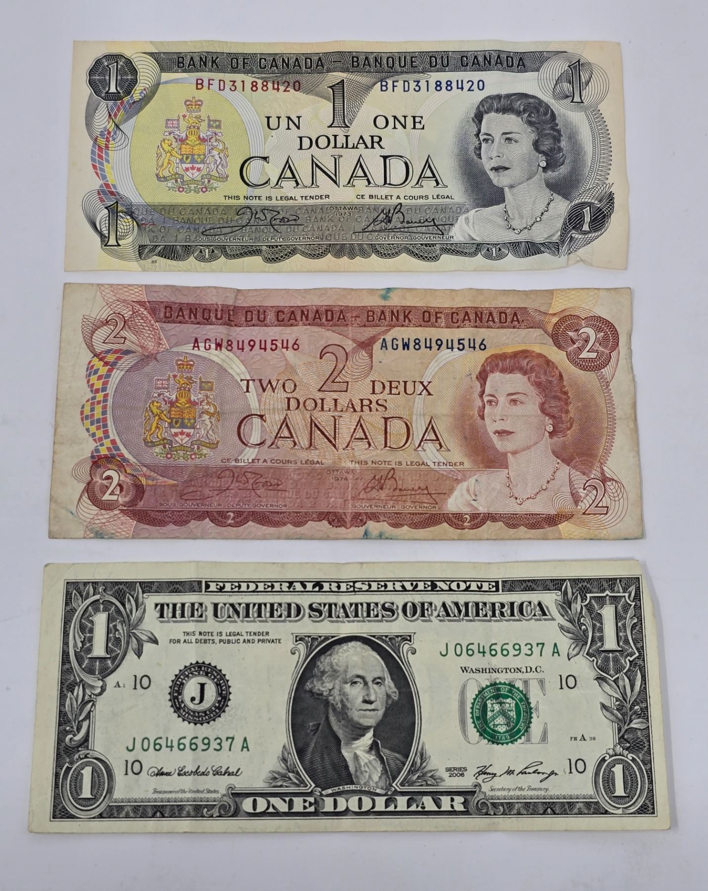 Mixed Canadian & US Banknotes - Collector Set