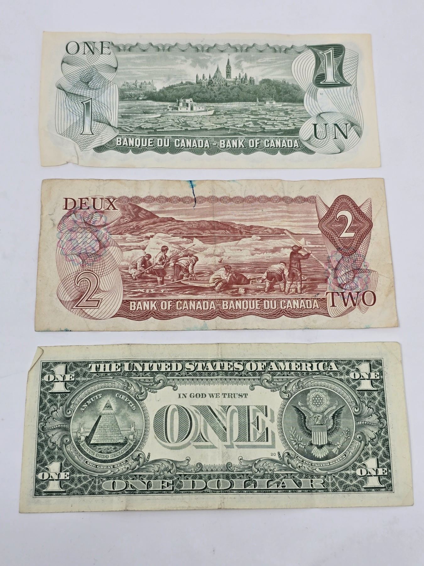 Mixed Canadian & US Banknotes - Collector Set