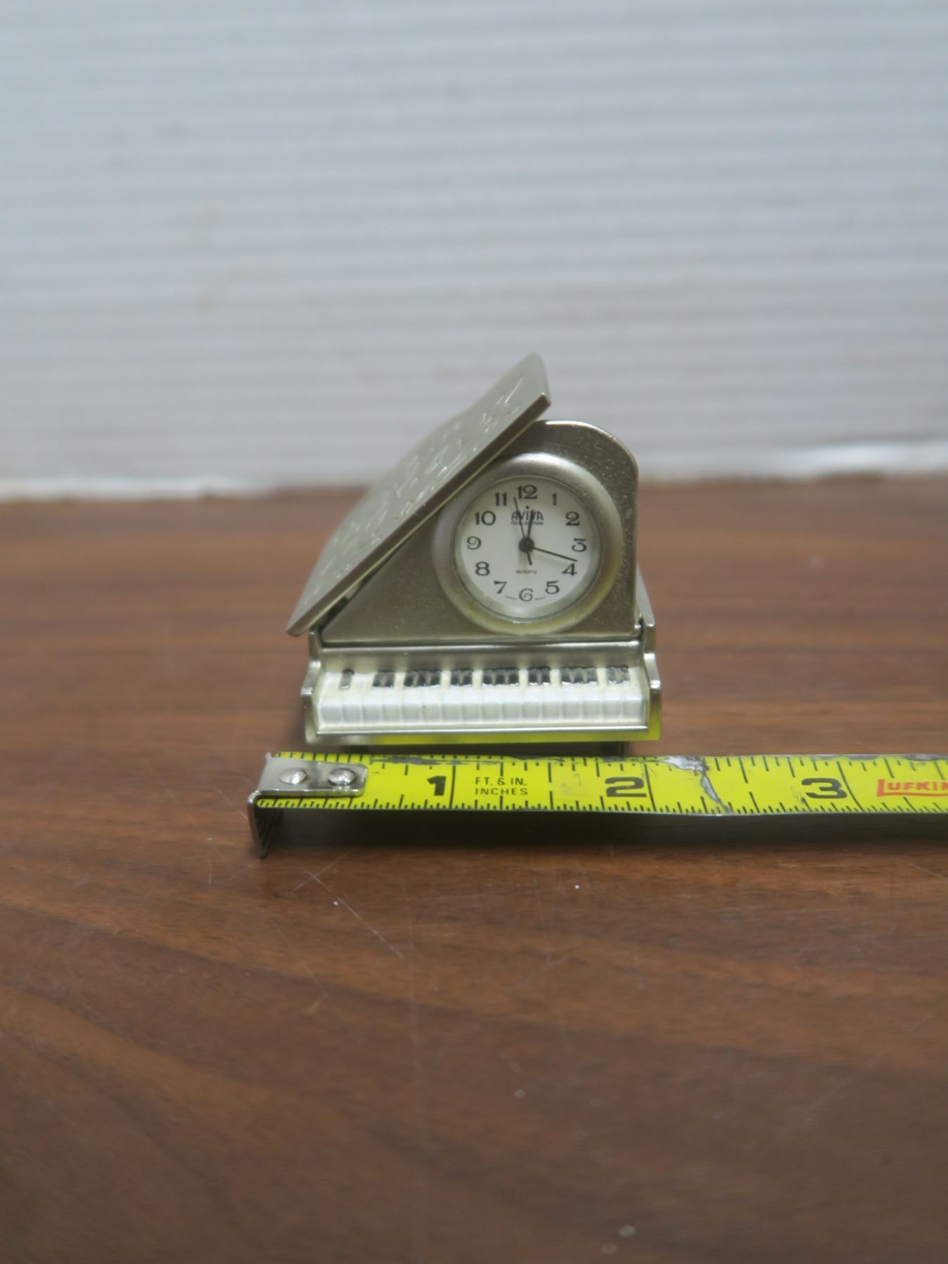 elgin mini grand piano clock - Schmalz Auctions