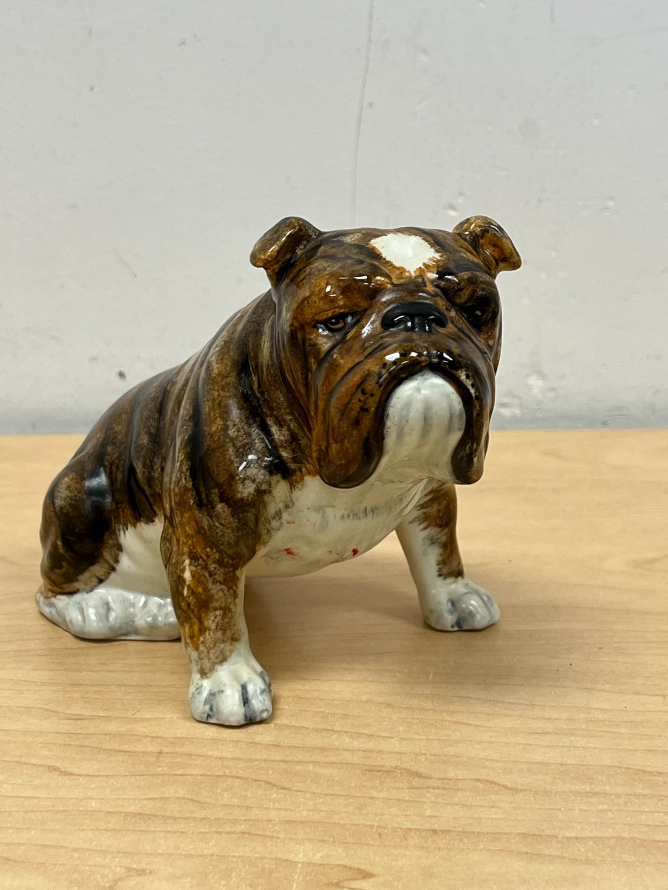 Made in England Bulldog Figure - approx: 4.5"T 6"W