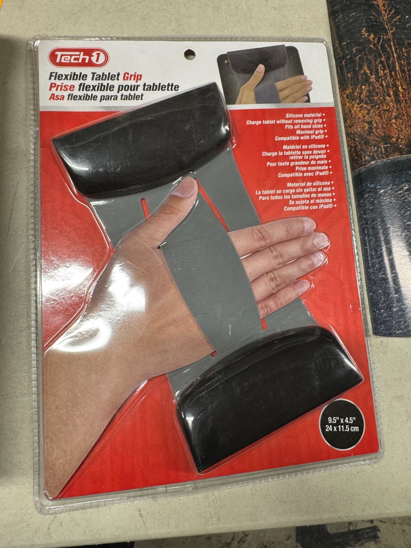 flexible, tablet grip