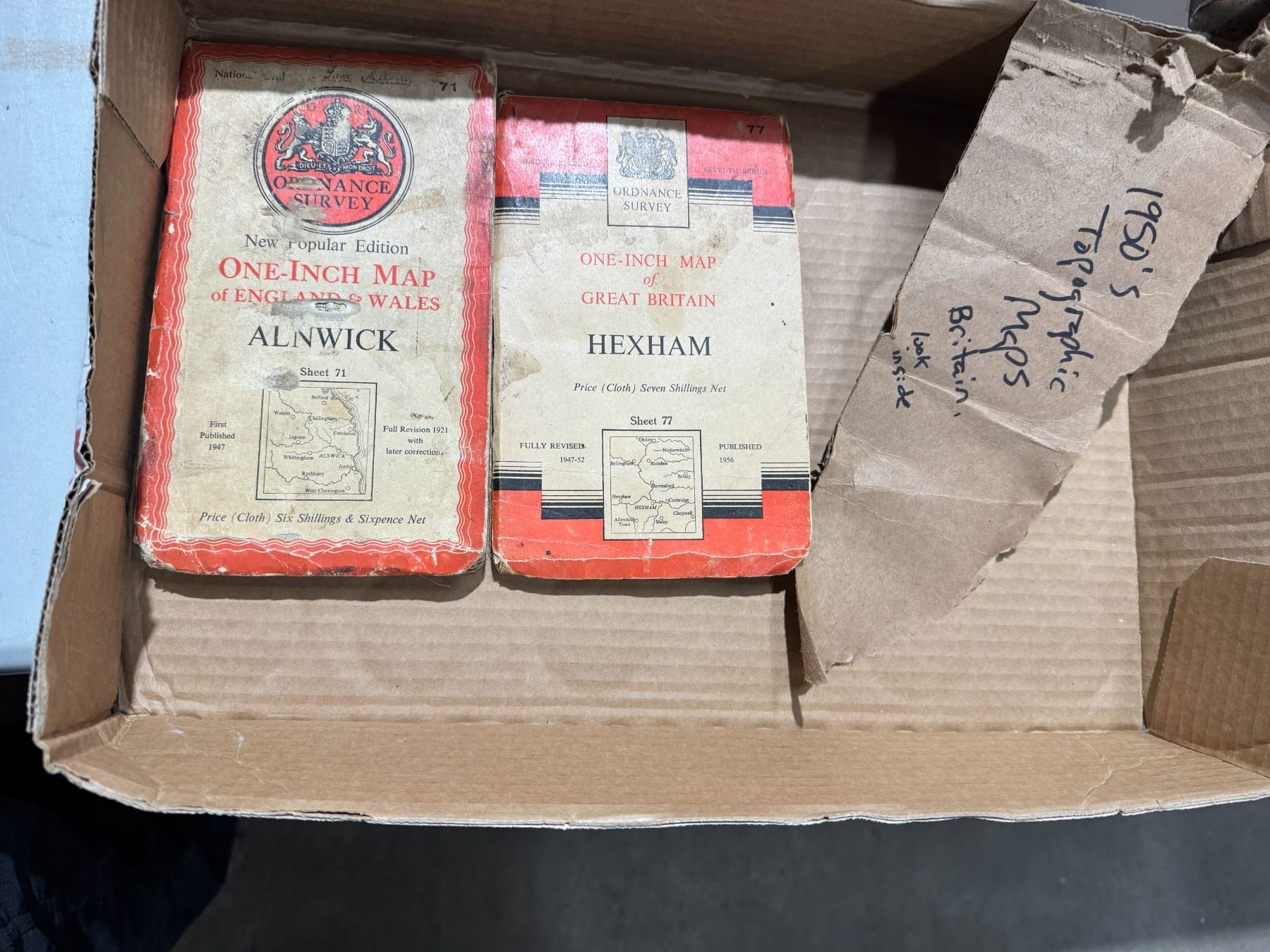 1950s topographic maps Britain