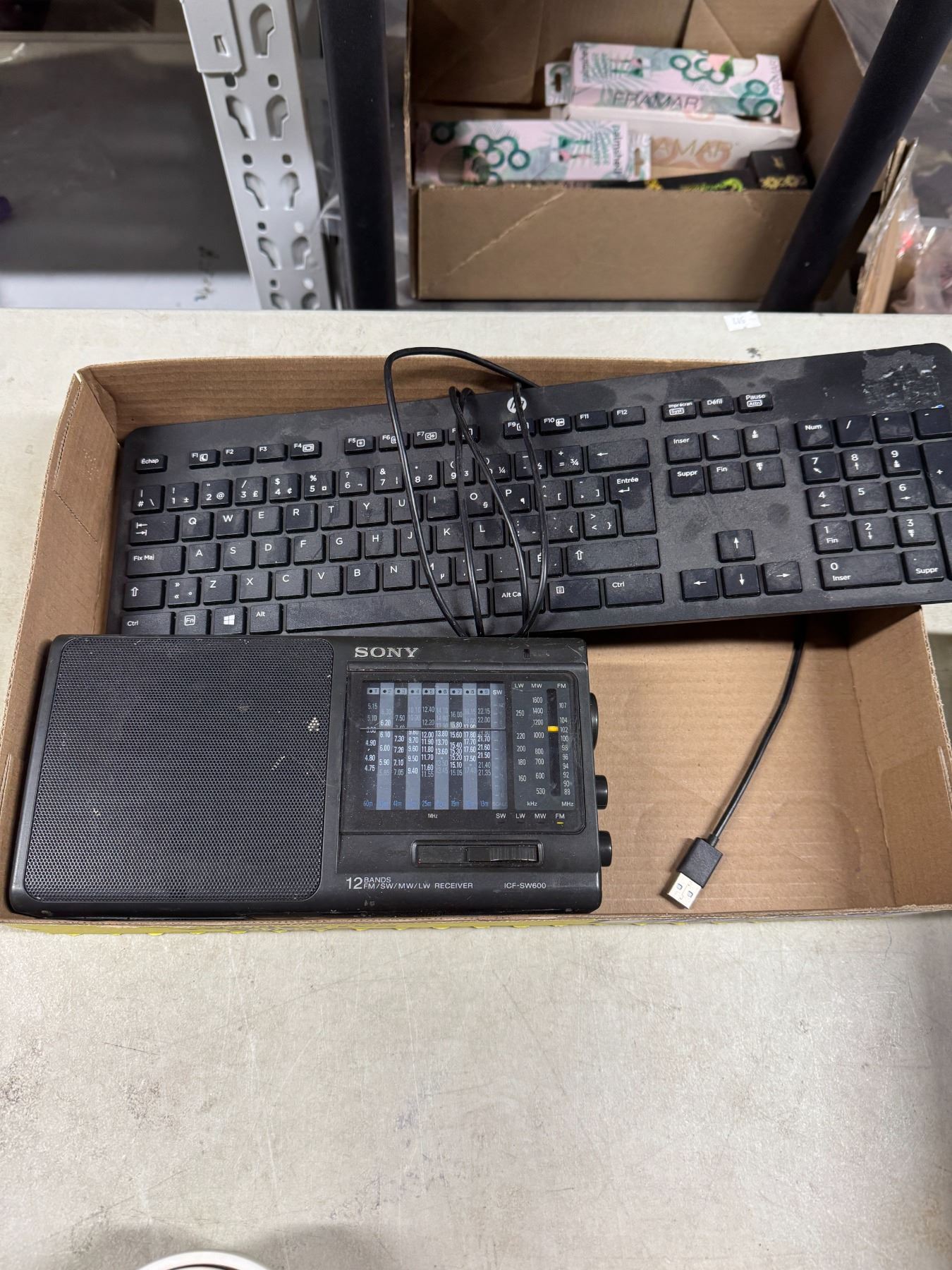 Sony receiver and keyboard