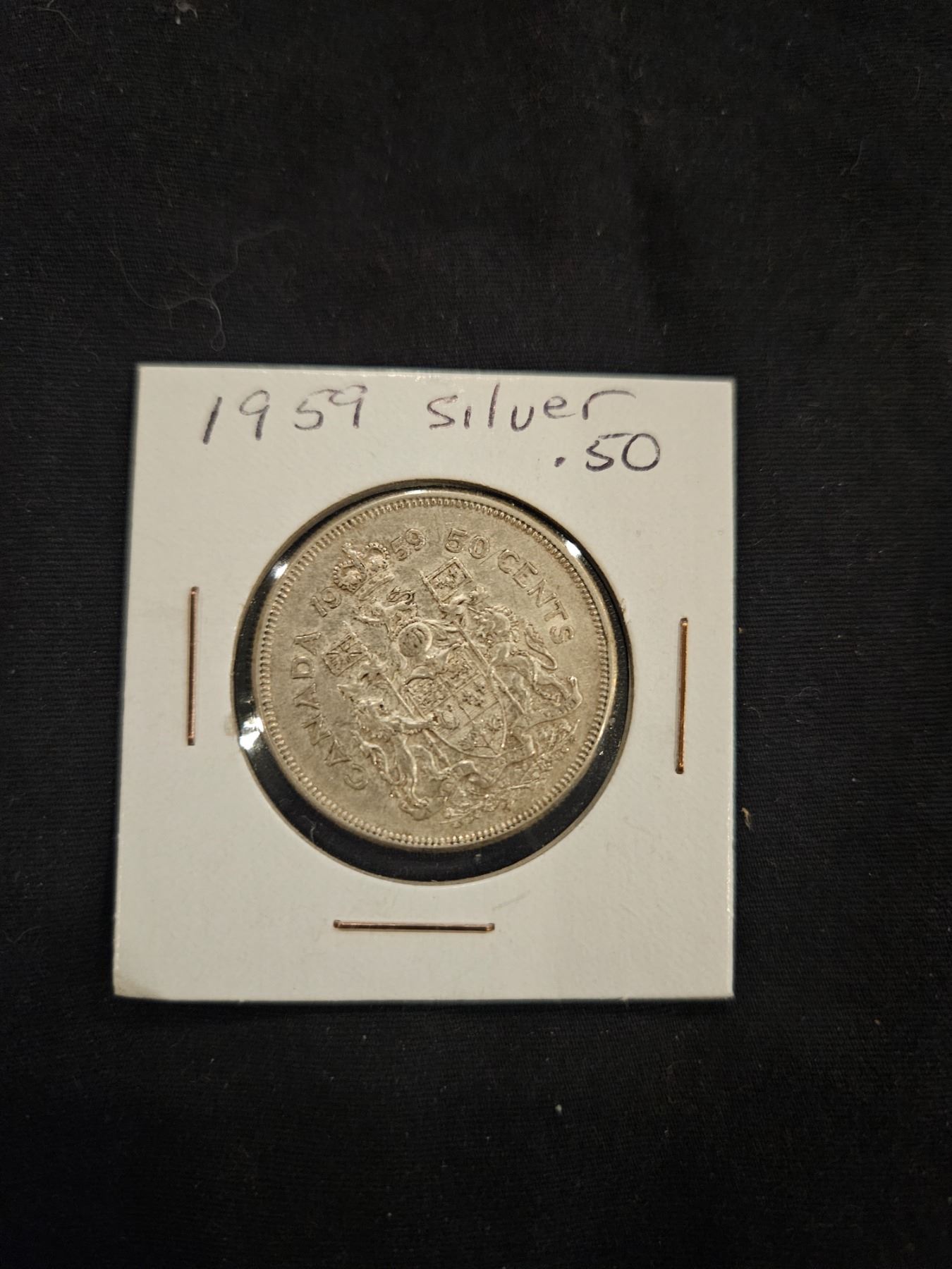 1959 Silver 50cent coin