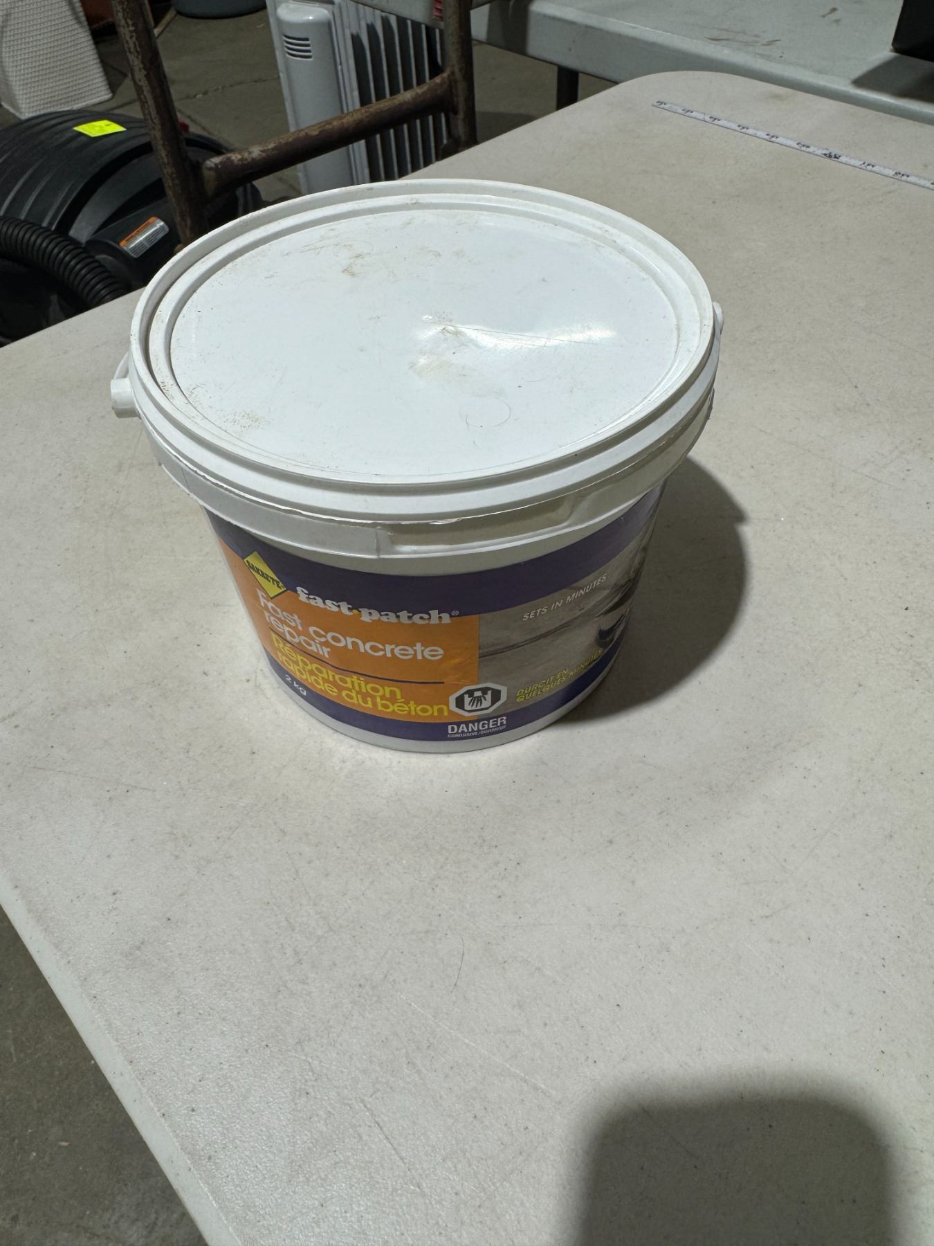Fast concrete repair half full