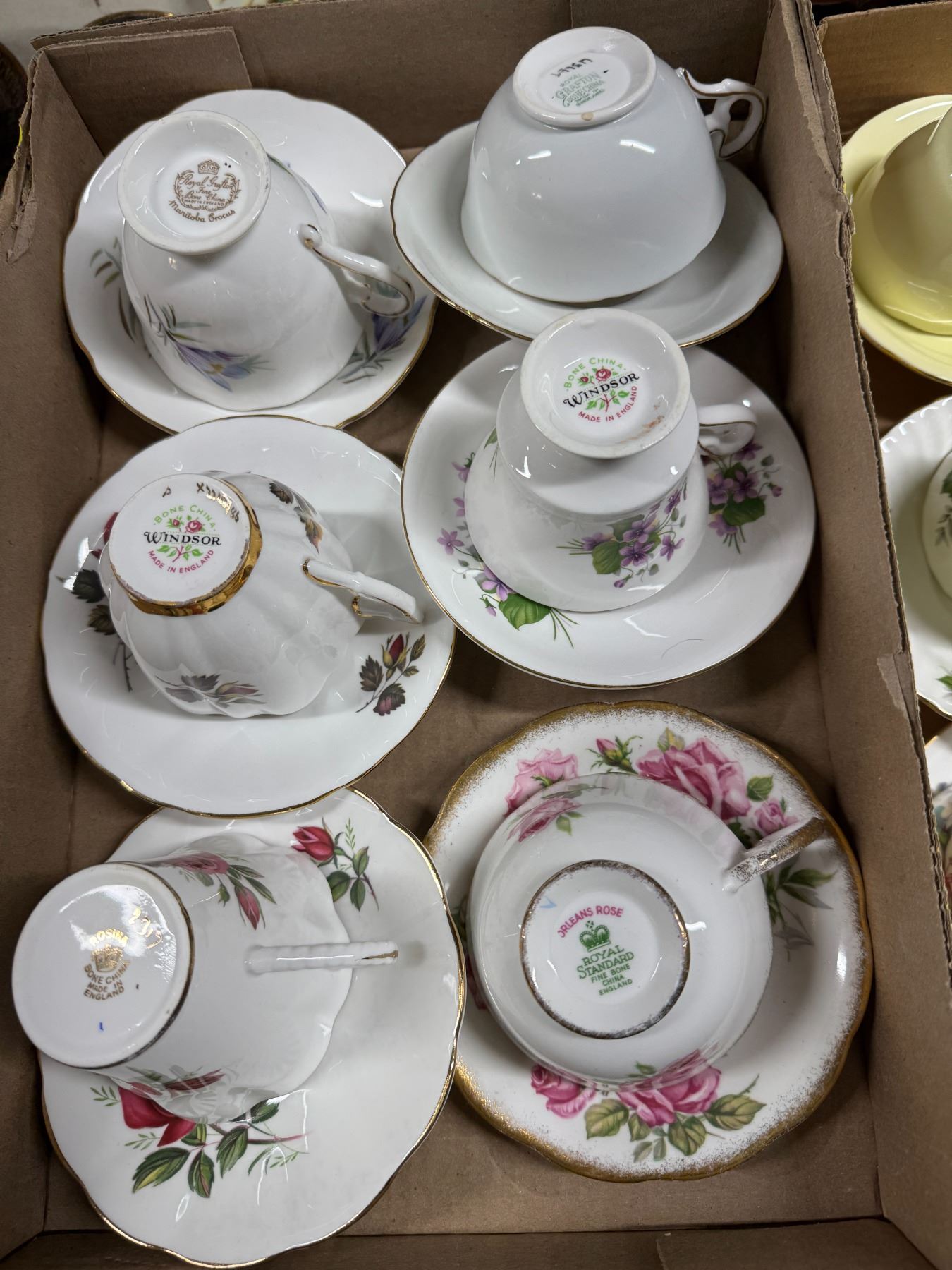 Tea cups and saucers