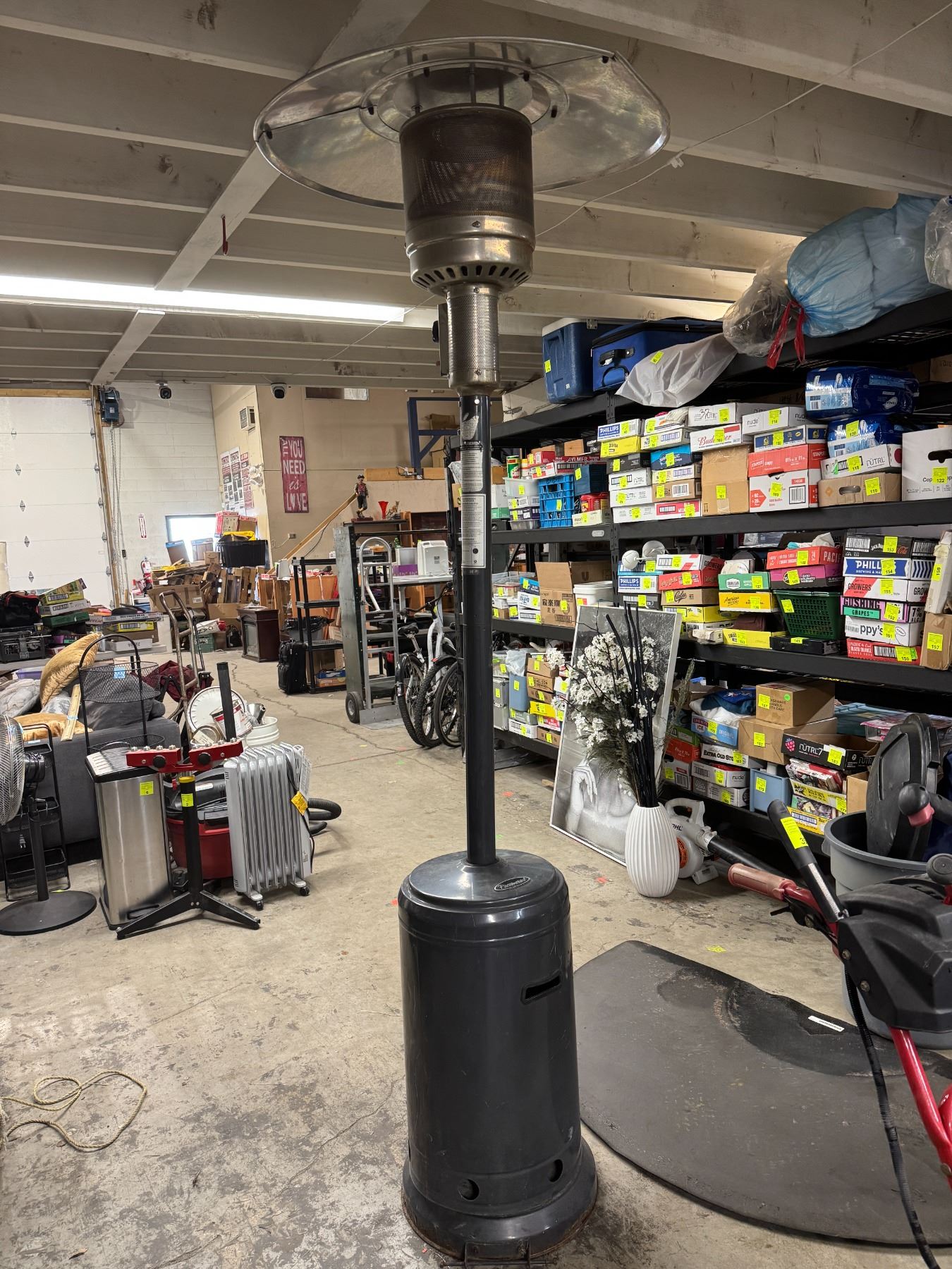 Propane heater no wheels