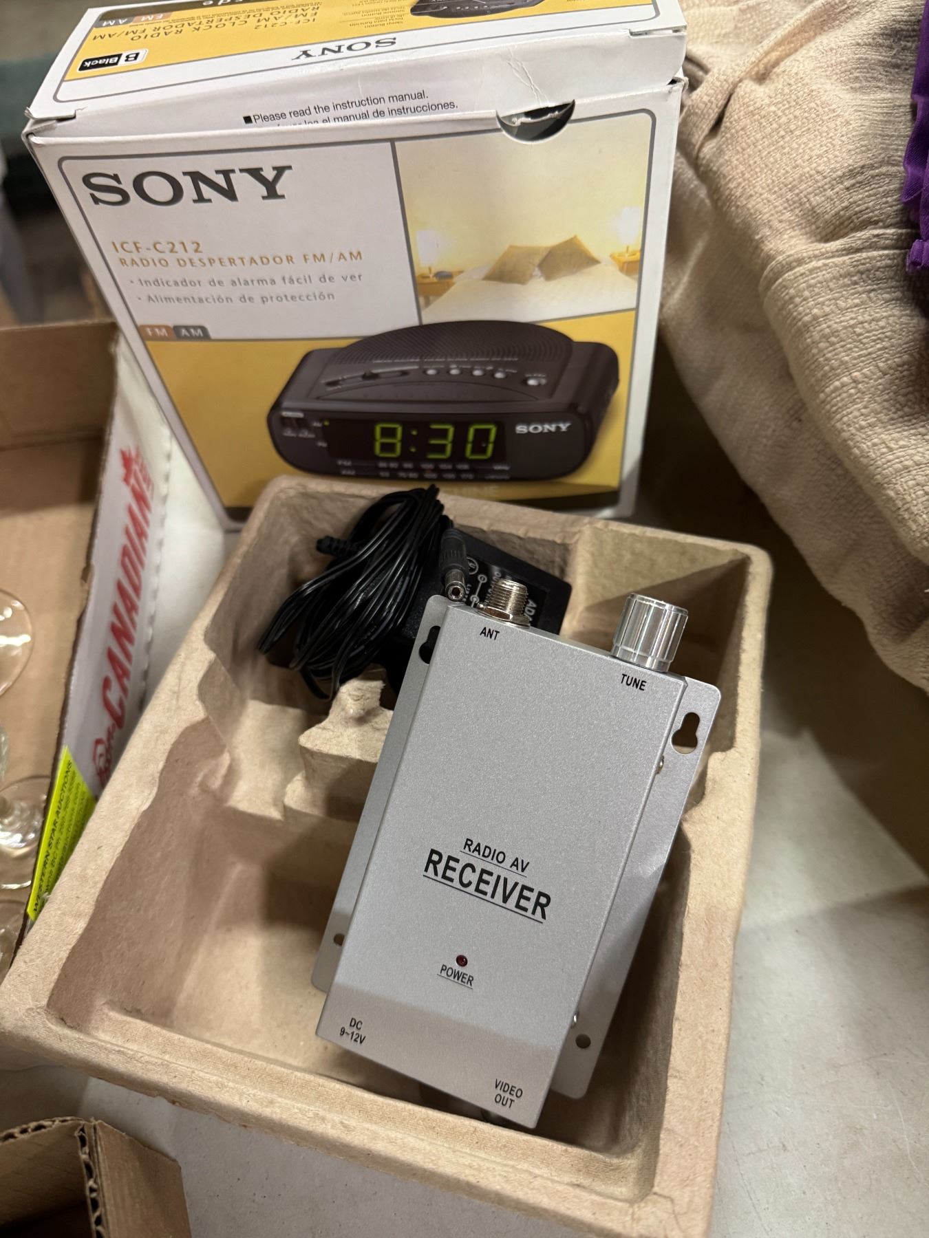 Alarm clock and radio, AV receiver