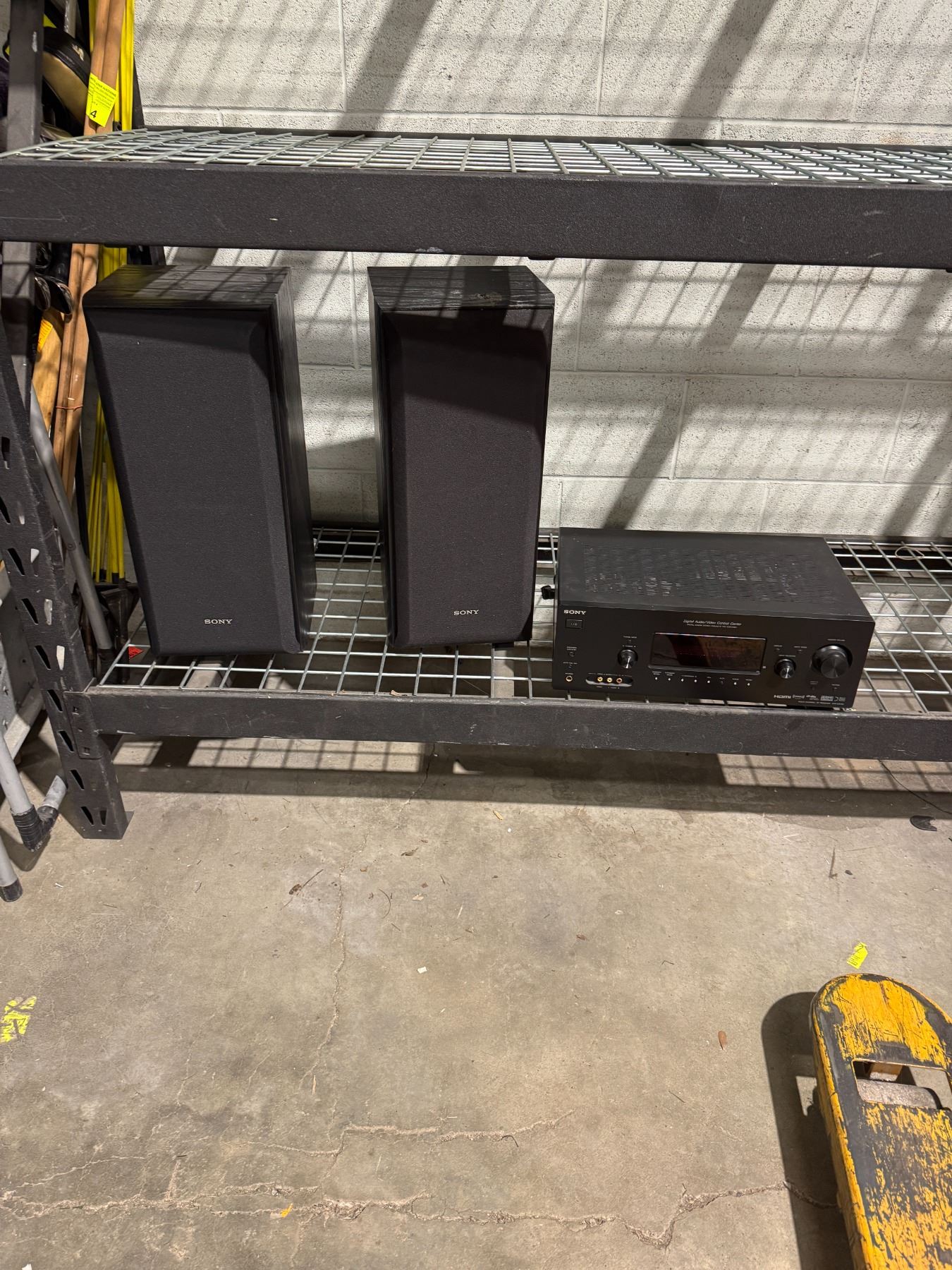 Sony audio video control center and Speakers