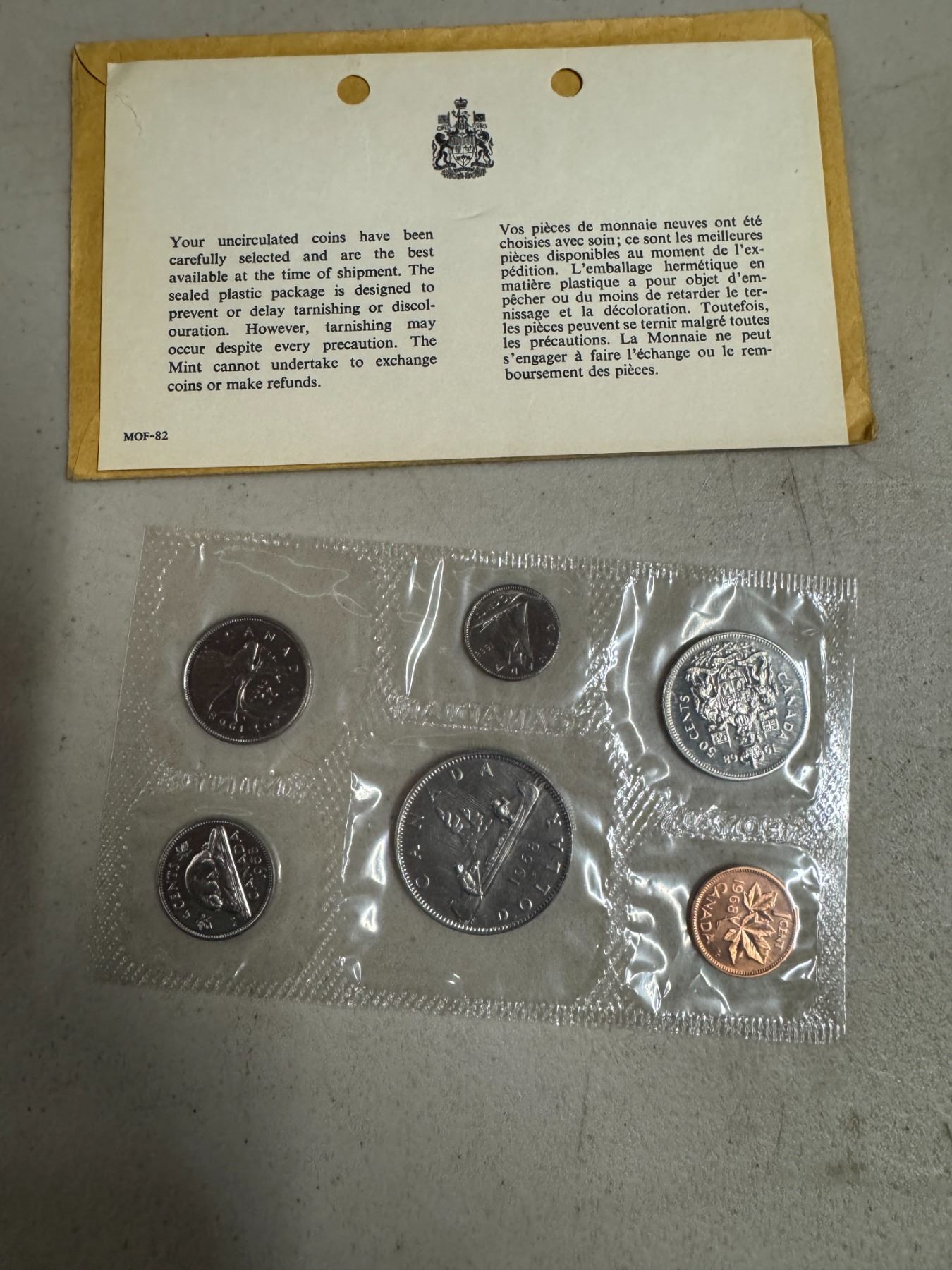 1968 proof set