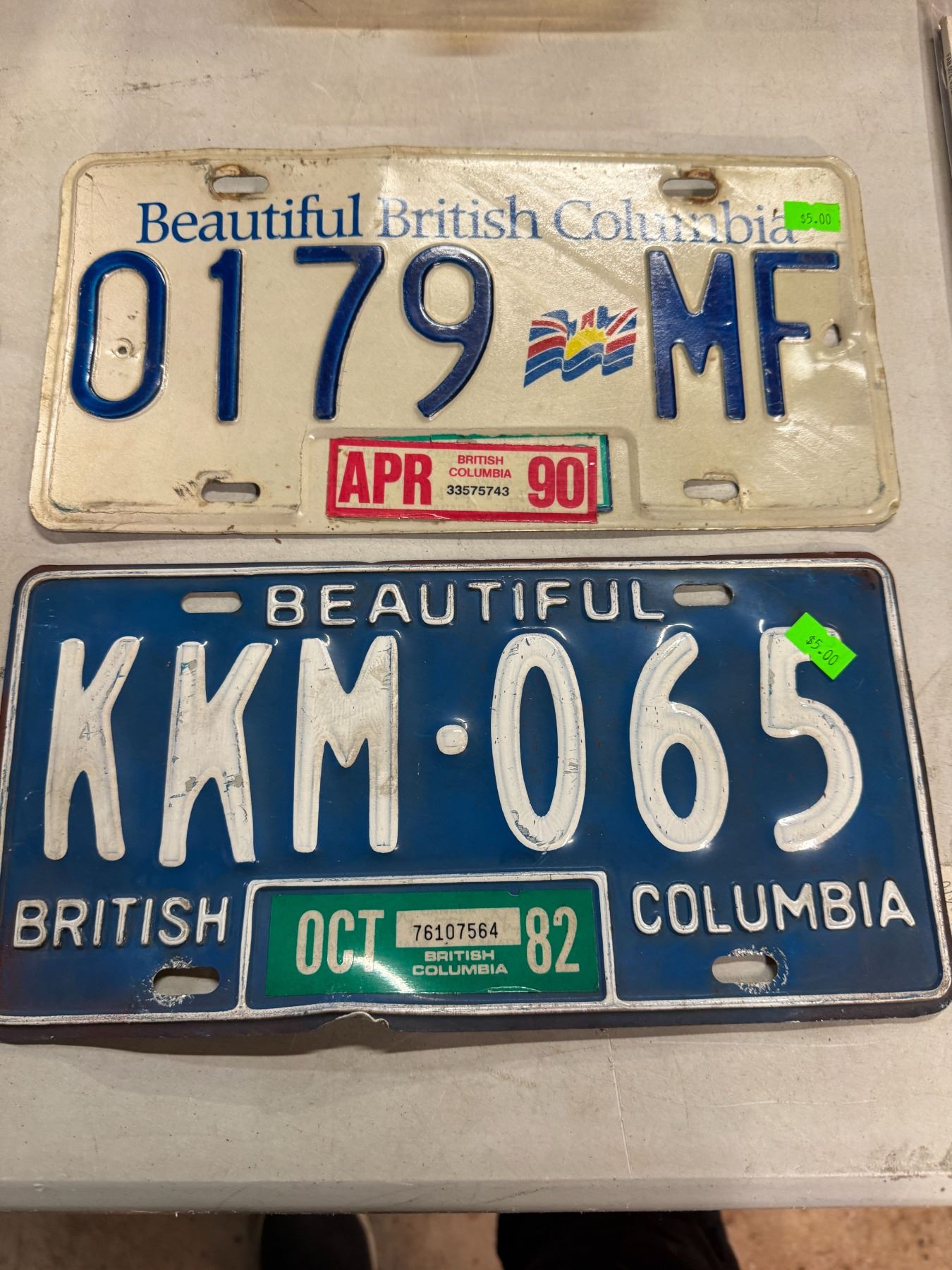 BC license plates