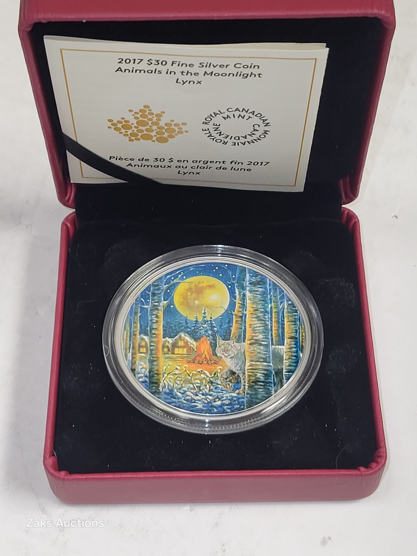 RCM 2017 Lynx $30 Silver Dollar 2oz